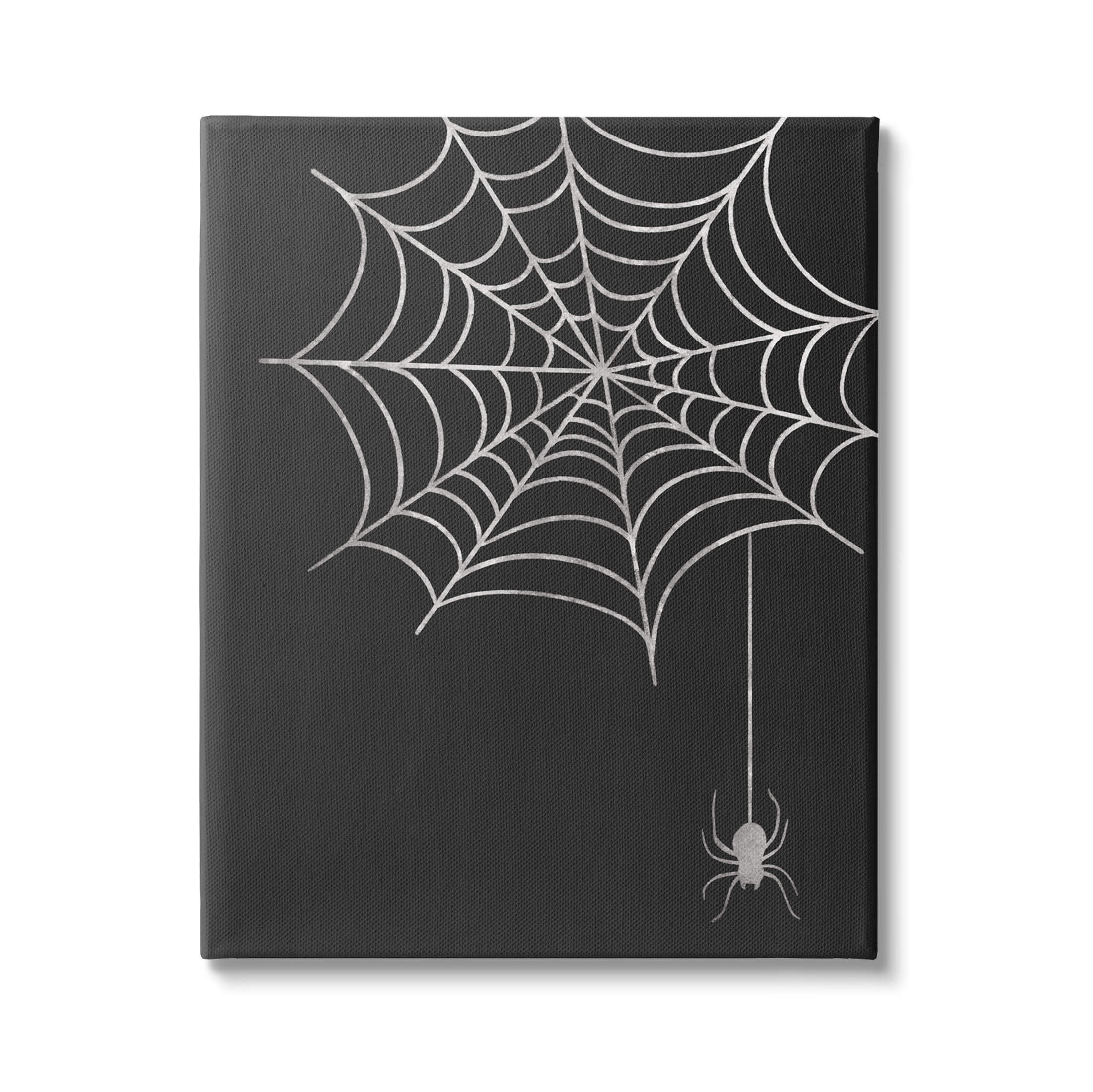 Free Shipping! Stupell Industries Spider Web Graphic Art Canvas Print ...