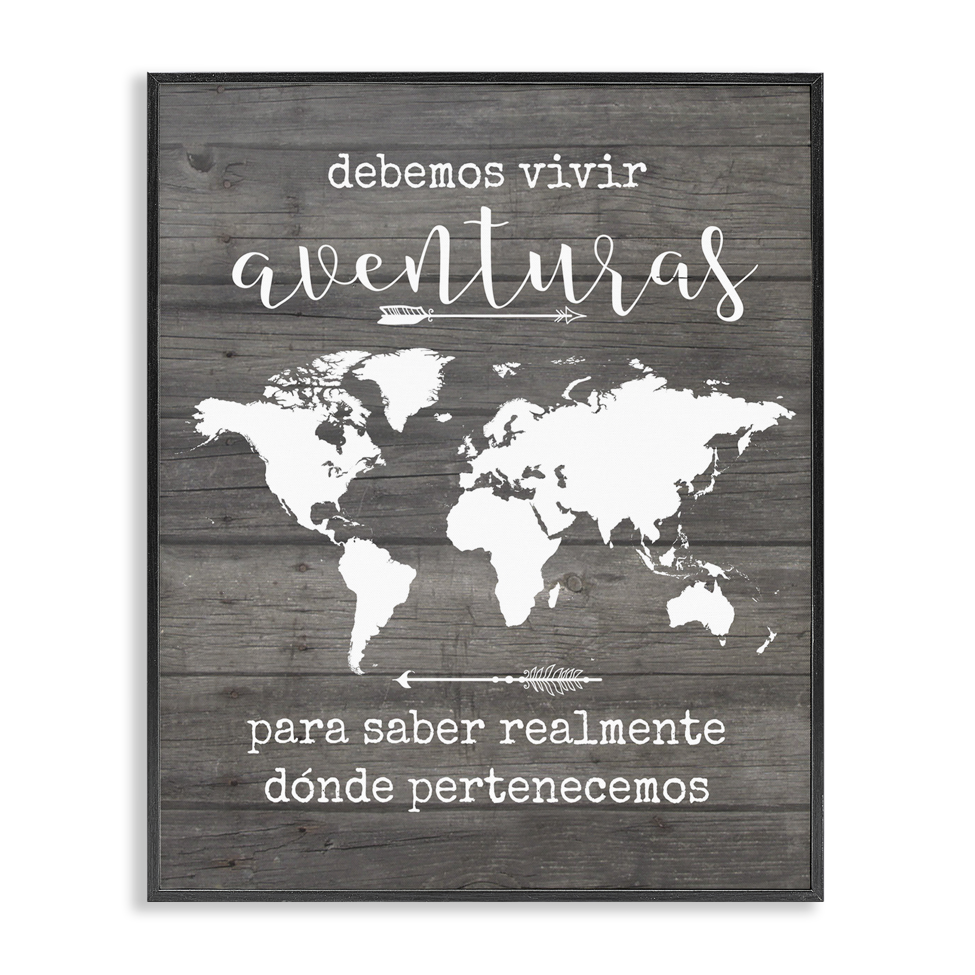 Stupell Industries Debemos Vivir Aventuras Inspirational Quotes ...