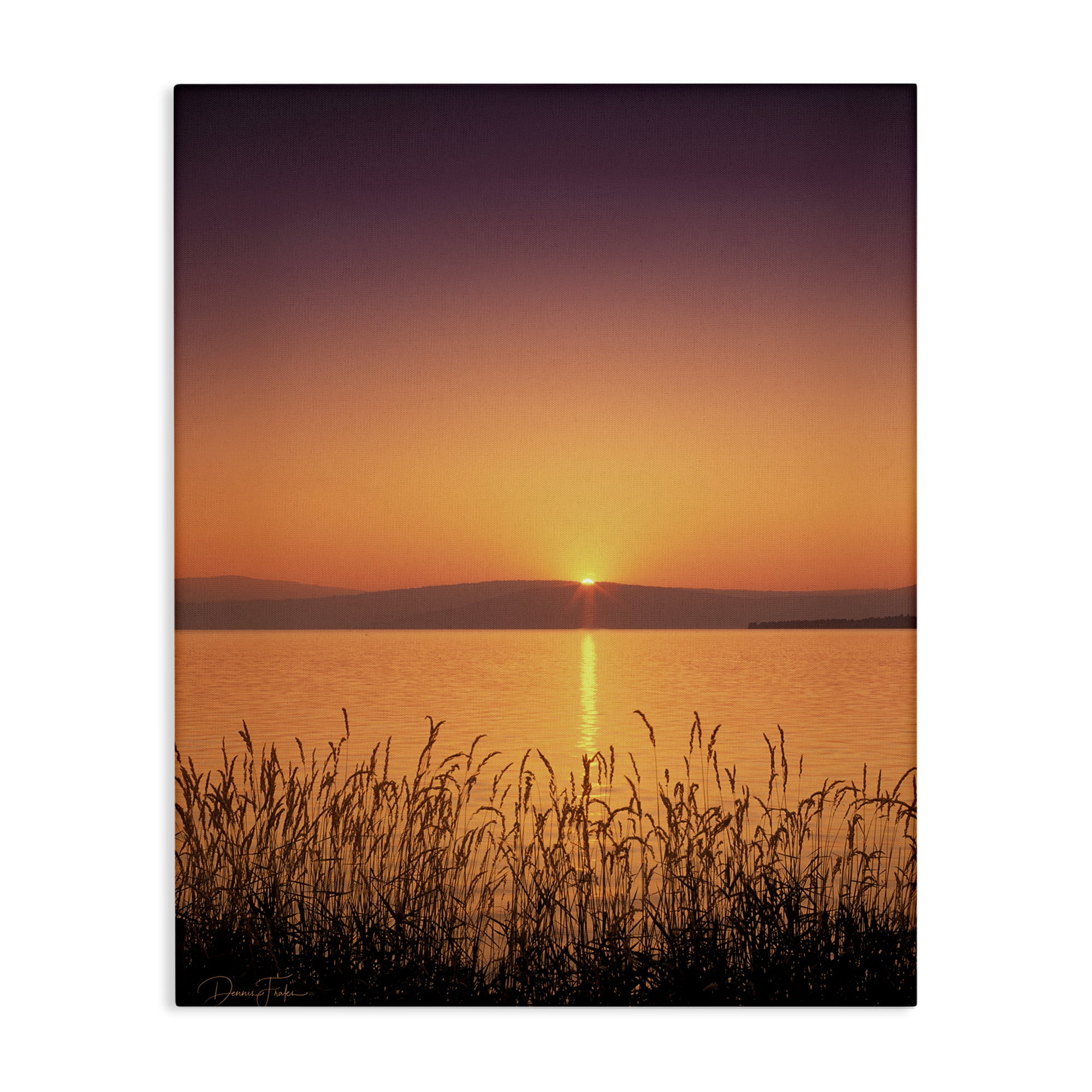 Stupell Industries Deep Orange Sunset Landscape Photography Gallery ...