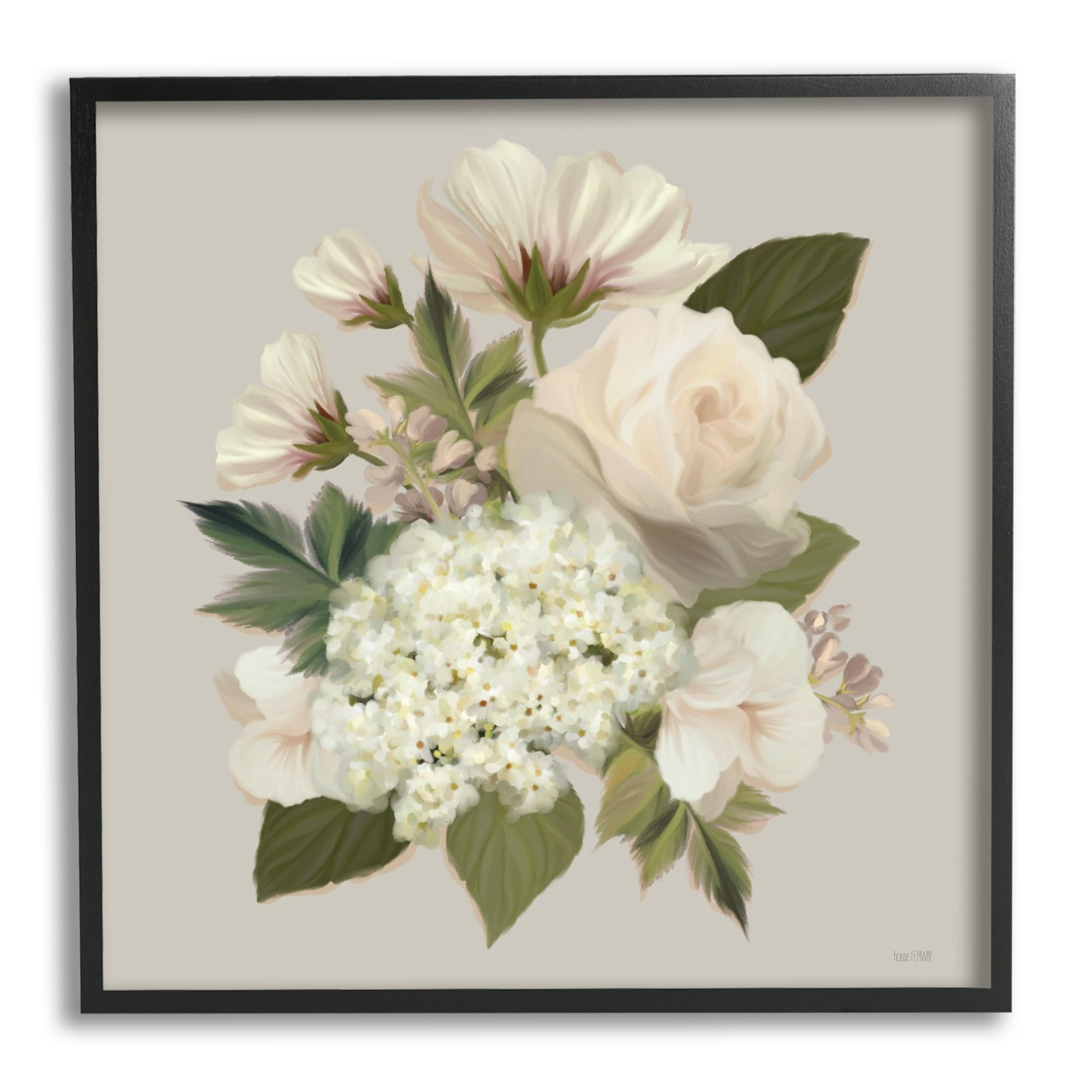 Stupell Industries Delicate Flower Blossom Arrangement Soft Mixed ...
