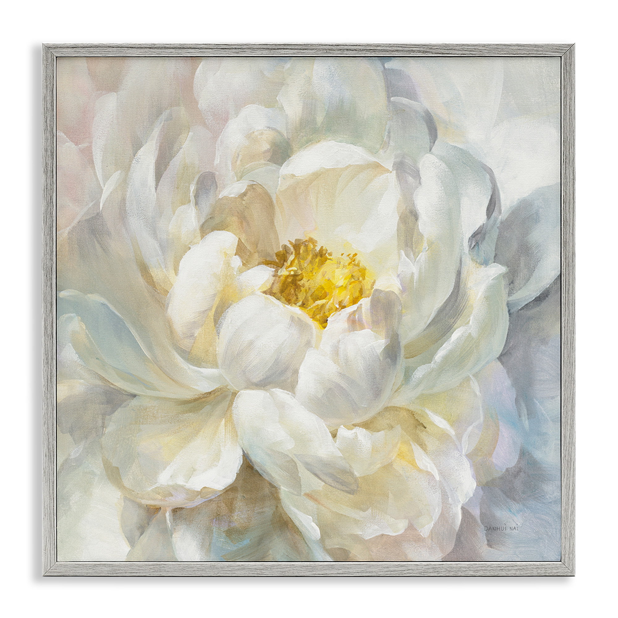 Stupell Industries Delicate Flower Petals Painting Botanical & Floral ...