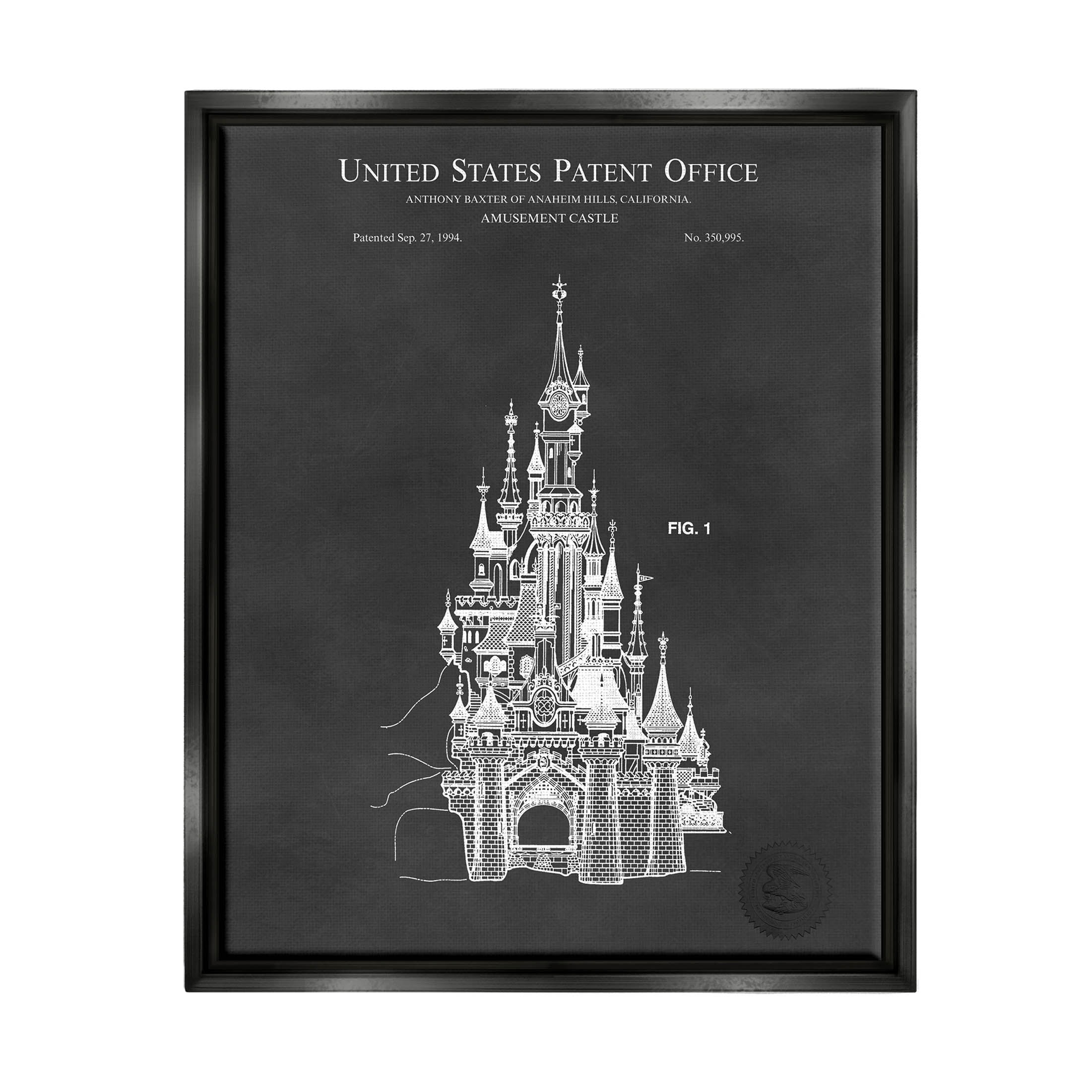 Stupell Industries Detailed Castle Diagram Chart Graphic Art - Walmart.com