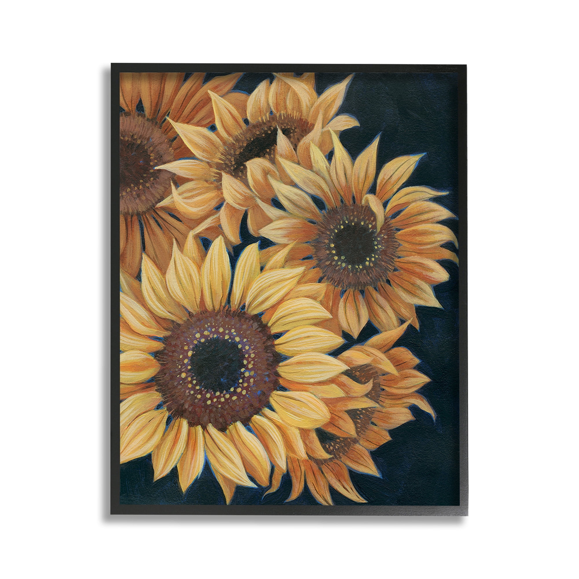 Stupell Industries Detailed Sunflower Blooms Botanical & Floral ...