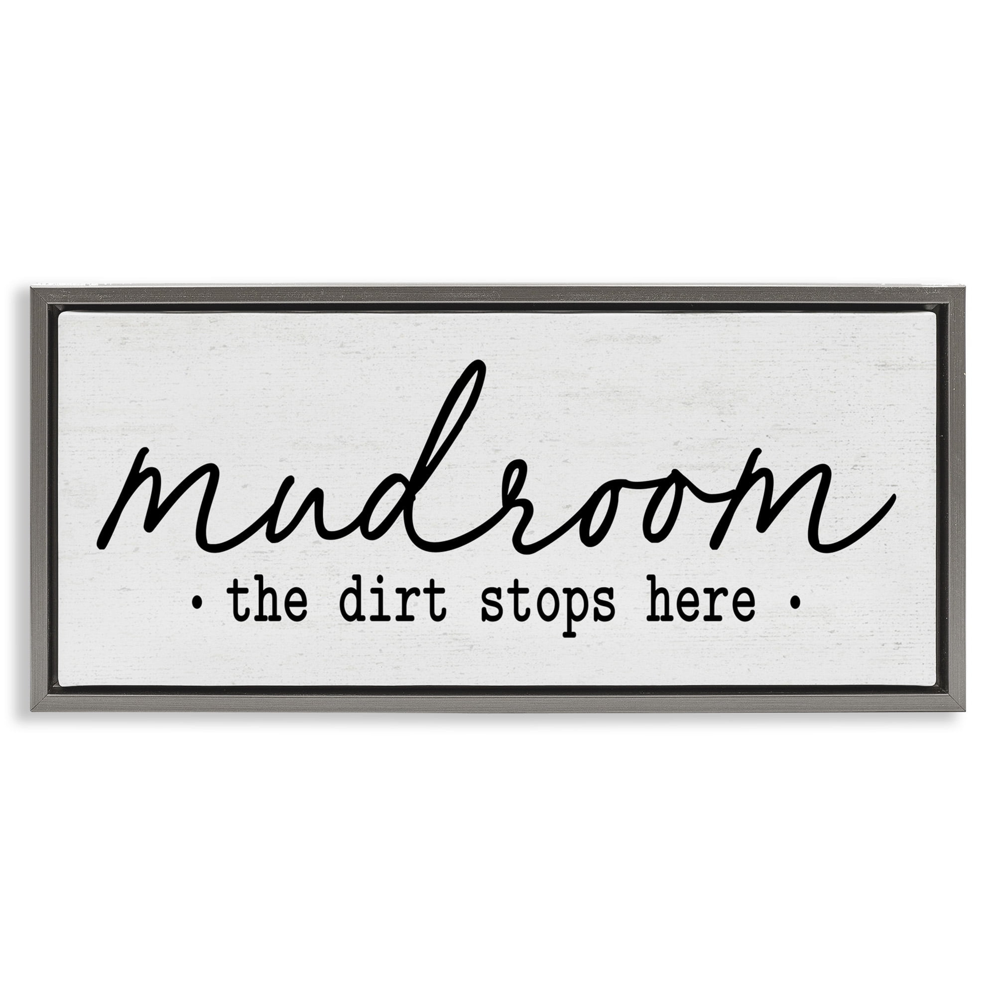 Stupell Industries Dirt Stops Here Mudroom Phrase Typography Painting ...