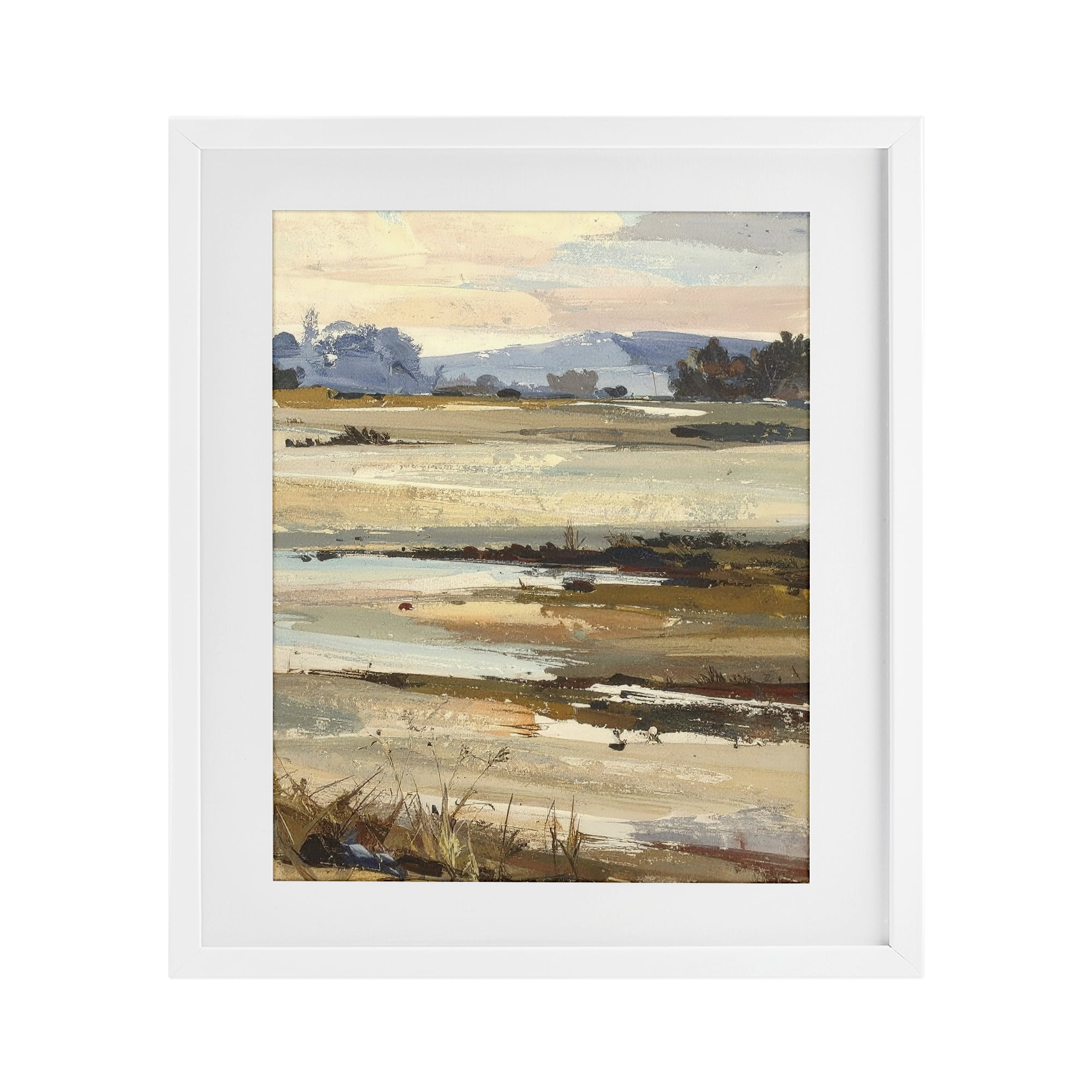 Stupell Industries Distant Horizon Portrayal White Framed Print Under ...