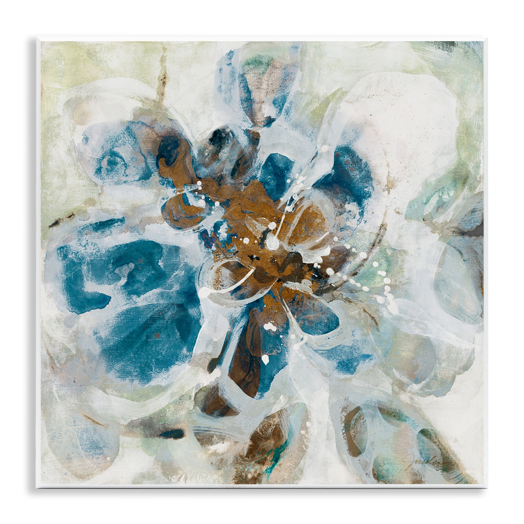 Stupell Industries Distorted Splatter Abstraction Abstract Painting ...