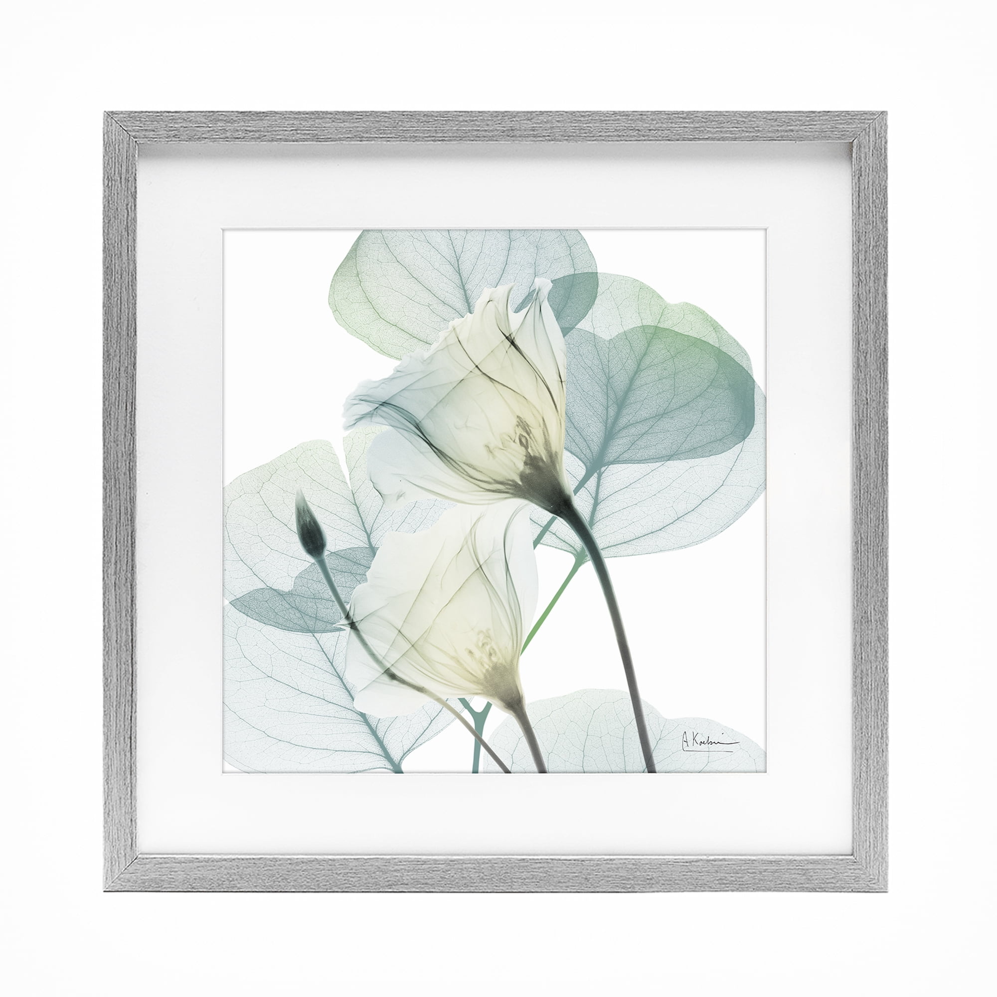Stupell Industries Divine Fate Petals Gray Framed Print Under Glass ...