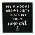 Stupell Industries Dogs Nose Art Funny Pet Black and White Word Design ...
