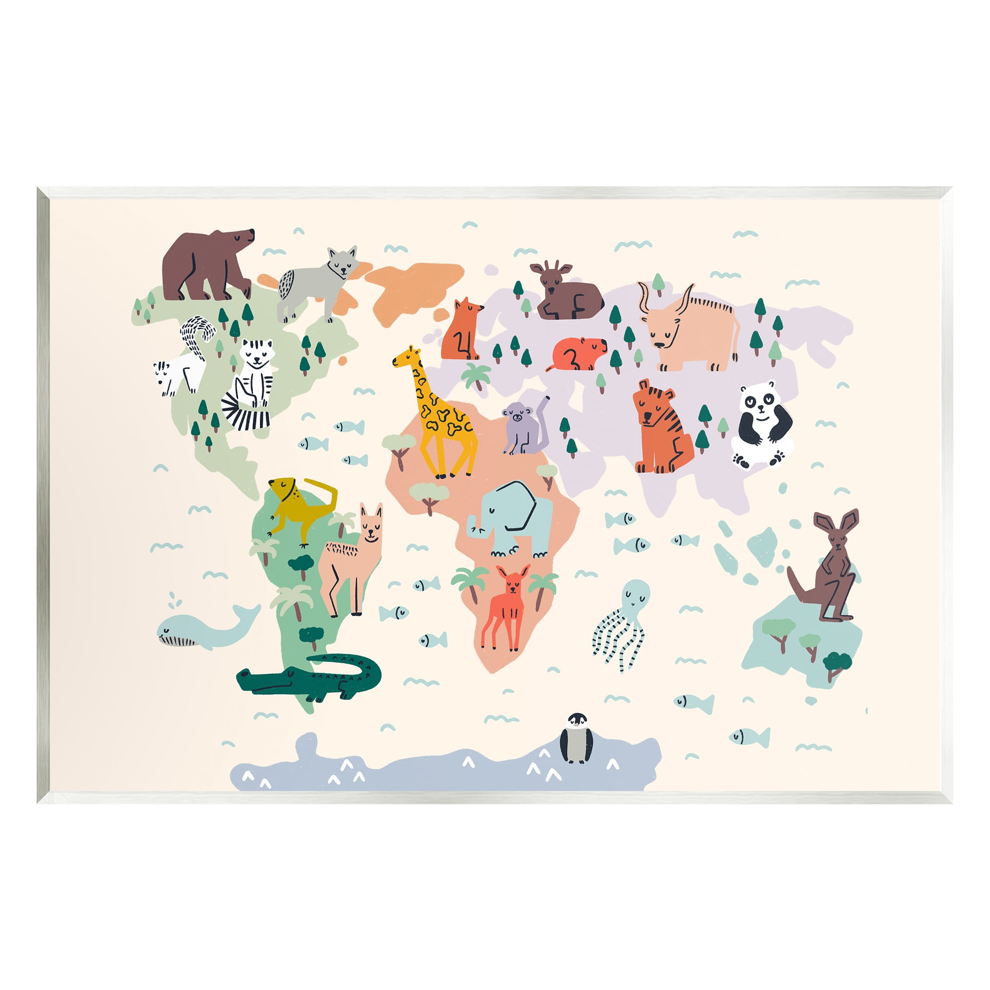 World Map Graphic Art
