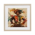 Stupell Industries El Mexicano with Paint Splatters Birch Framed Print ...