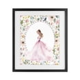 Stupell Industries Elegant Princess Love Black Framed Print Under Glass ...