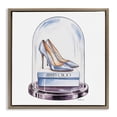 Stupell Industries Elegant Shoes in Bell Jar Brown Framed Floater ...