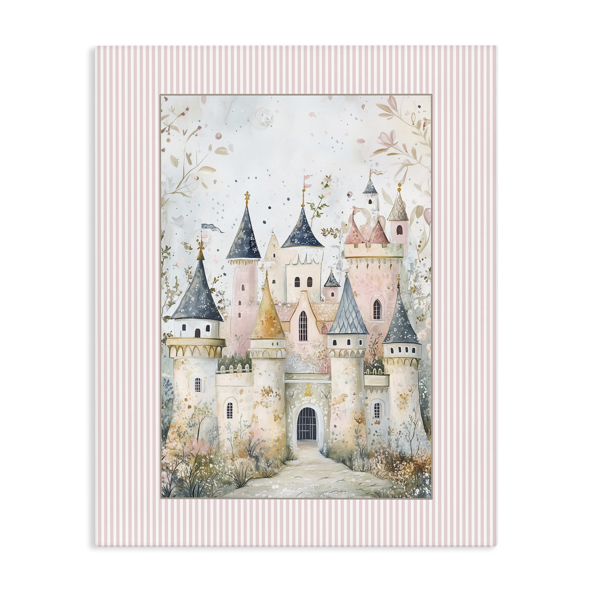Stupell Industries Enchanted Dreams Castle Canvas Wall Art, design by ...