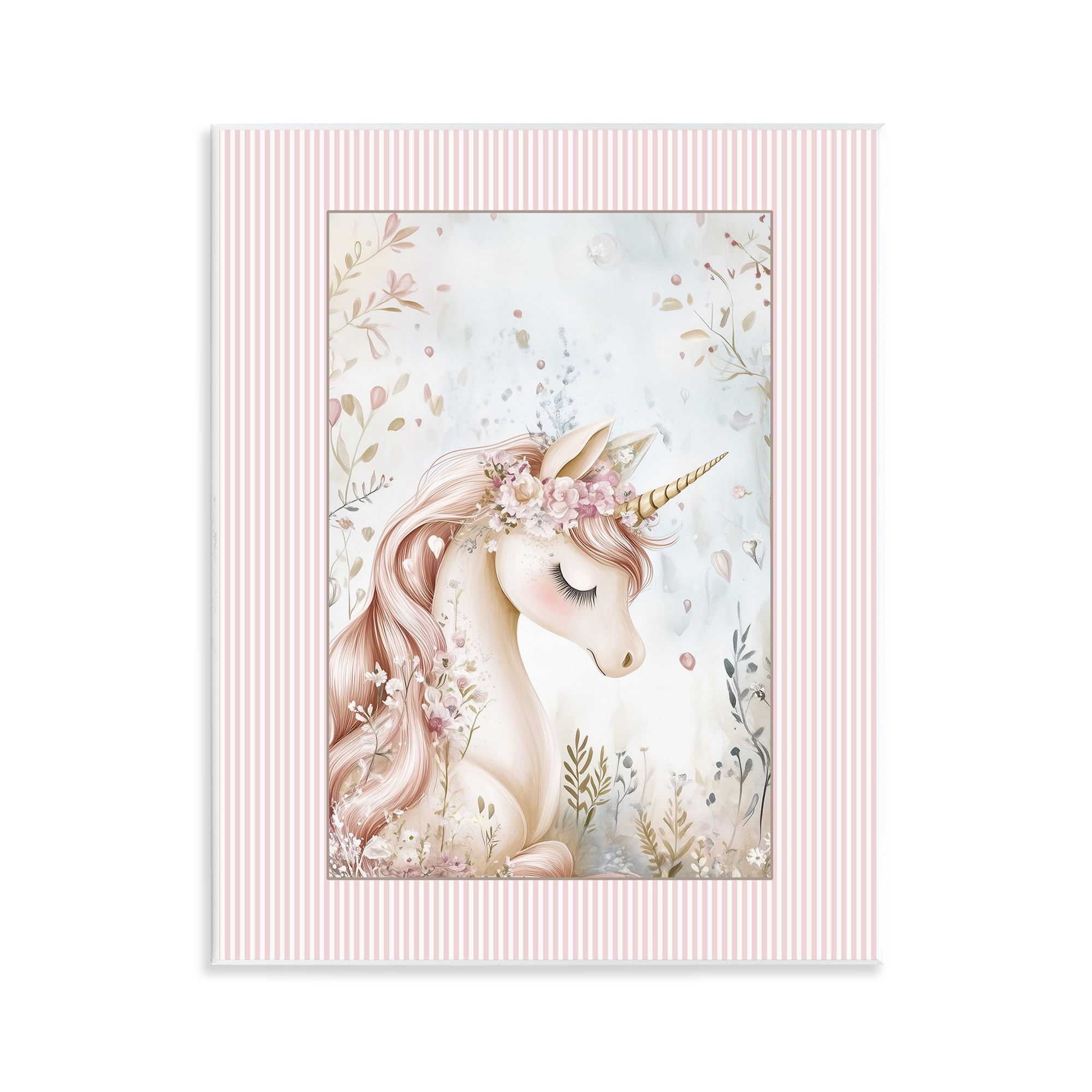 Stupell Industries Enchanted Dreams Unicorn Wall Plaque Art, design by ...