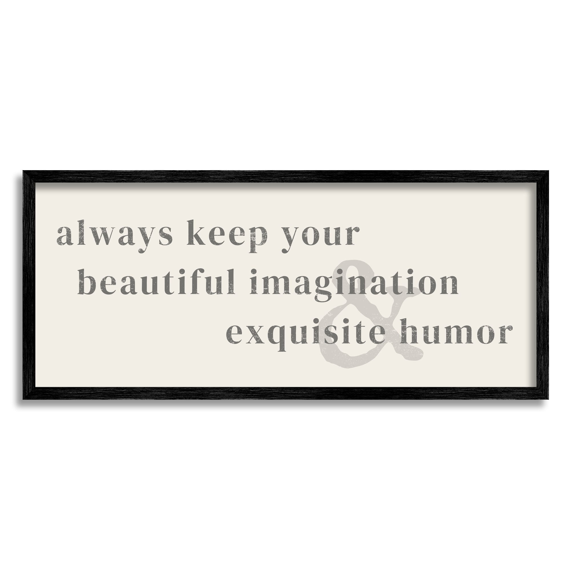 Stupell Industries Encouraging Typography Quote Vintage Weathered Text ...