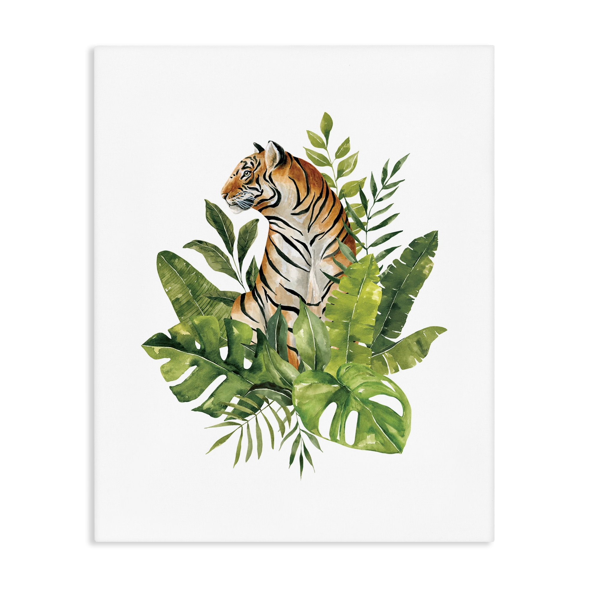 Stupell Industries Exotic Jungle Tiger Canvas Wall Art, design by ...