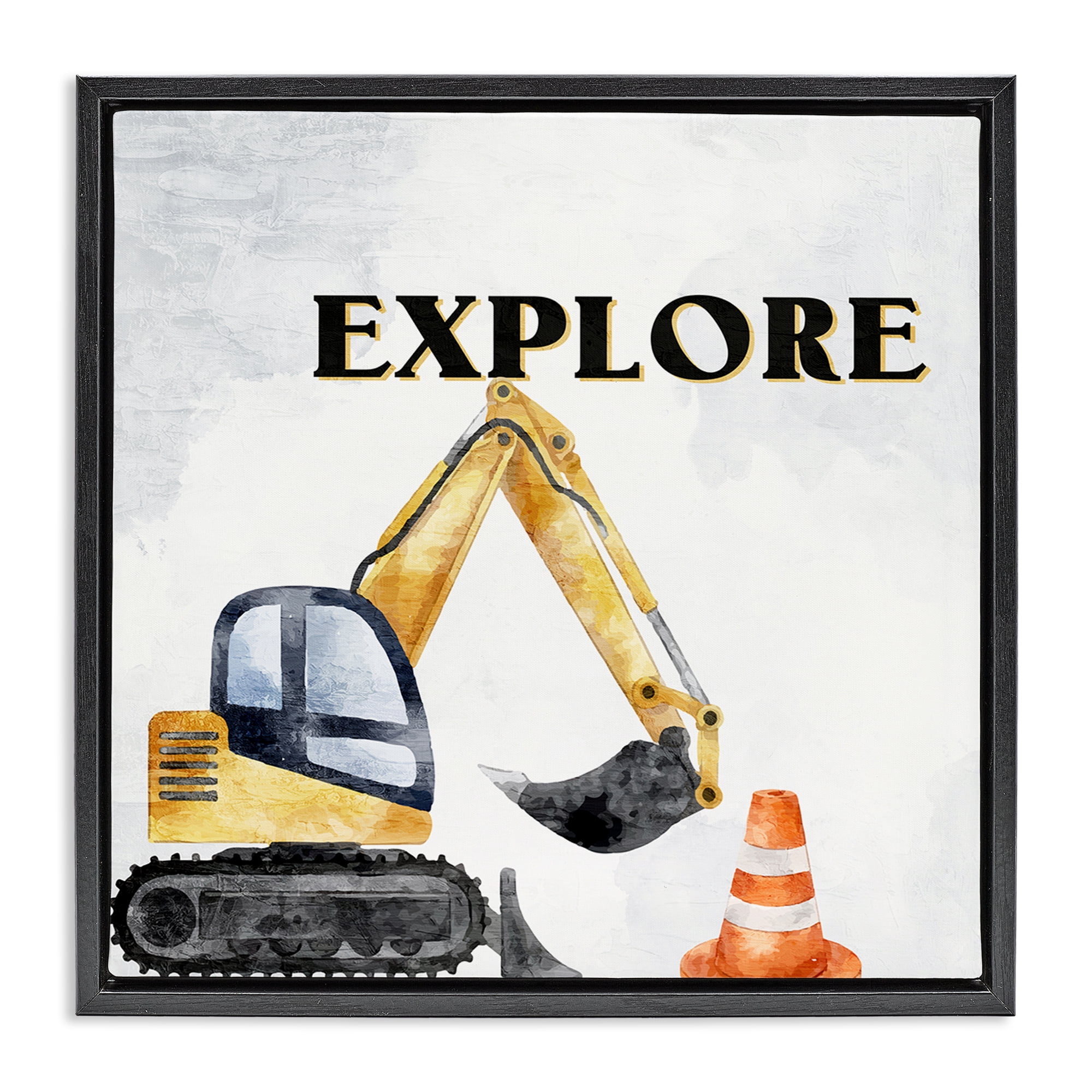 Stupell Industries Explore Construction Vehicle Transportation Painting ...