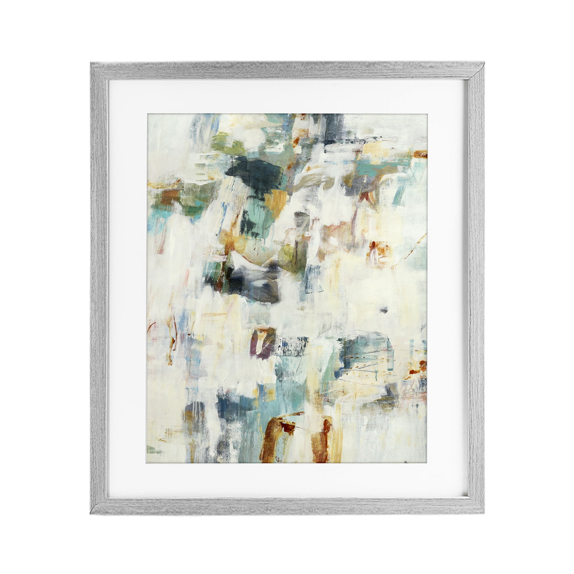 Stupell Industries Expressive Chaos Layers Gray Framed Print Under ...