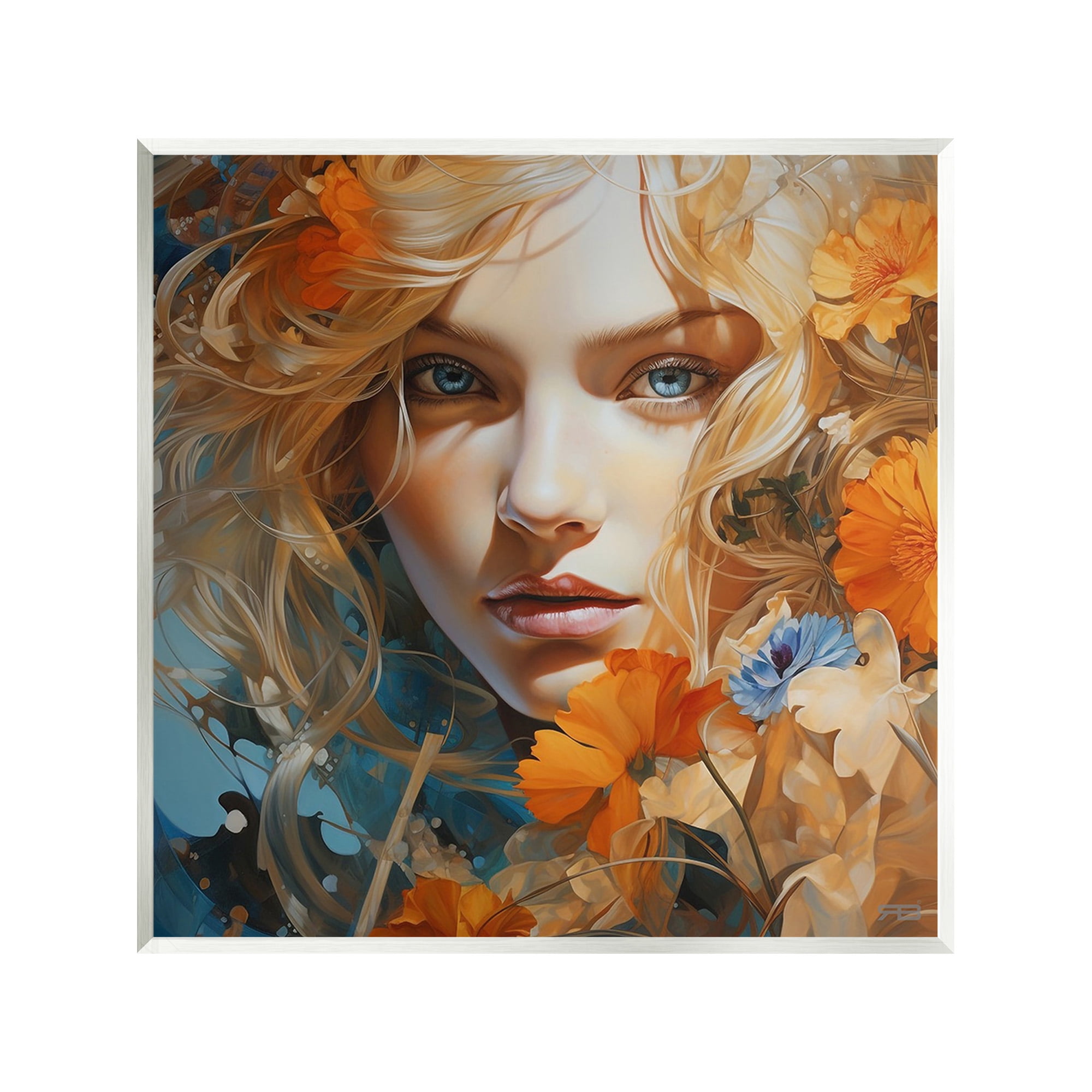 Stupell Industries Expressive Flower Portrait Botanical & Floral ...