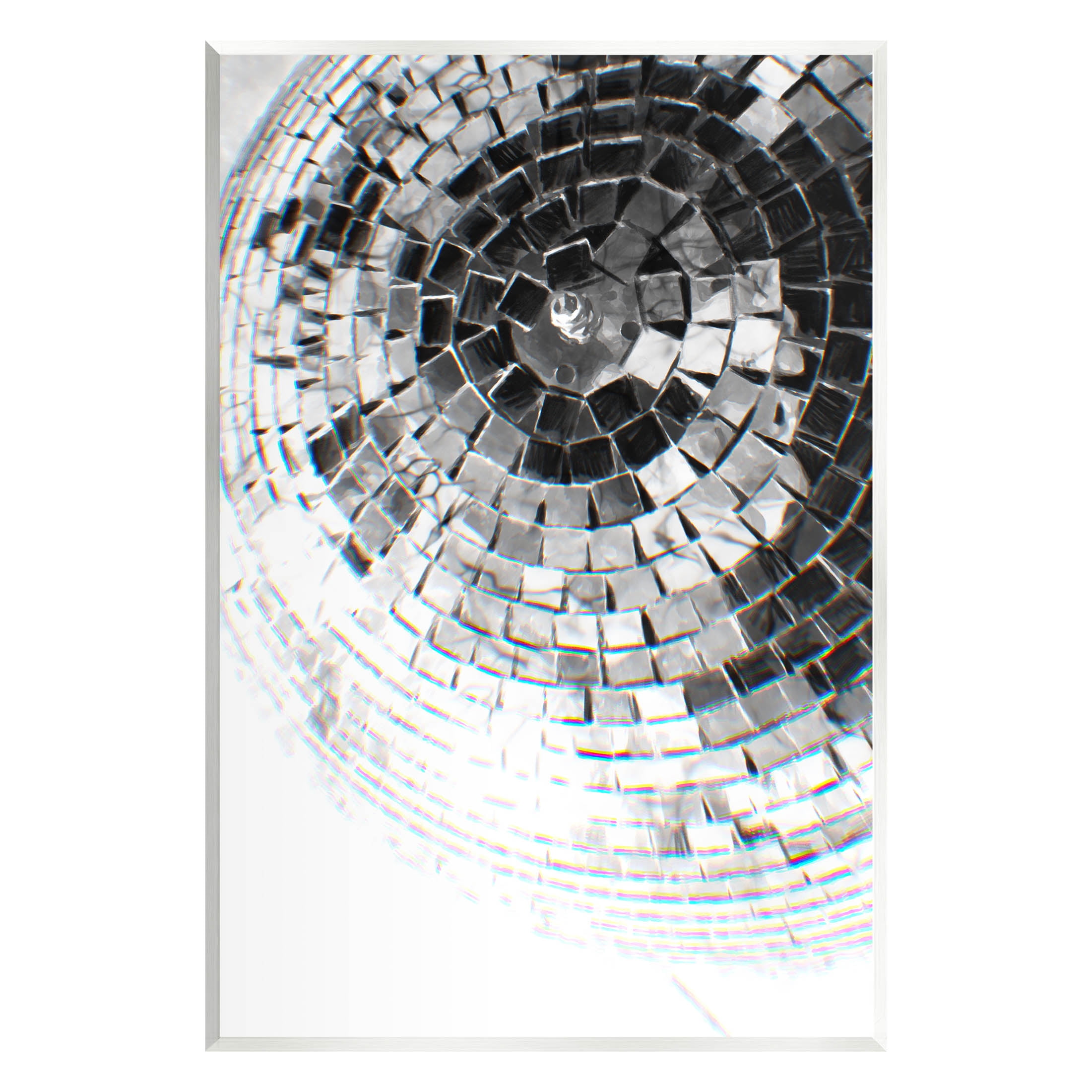 Stupell Industries Fading Disco Ball Monochrome Photography Photograph ...