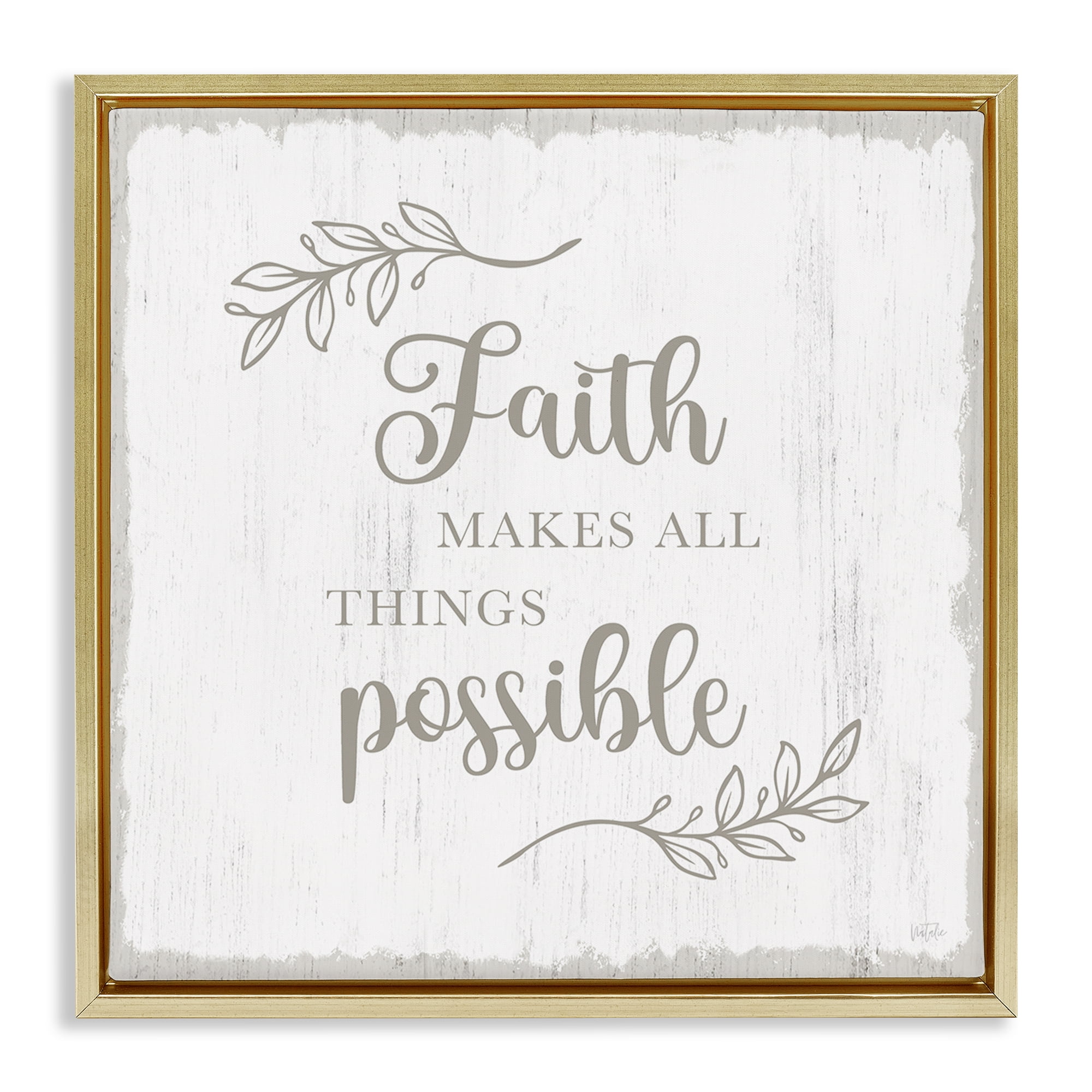Stupell Industries Faith Makes Things Possible Quotes and Sayings ...