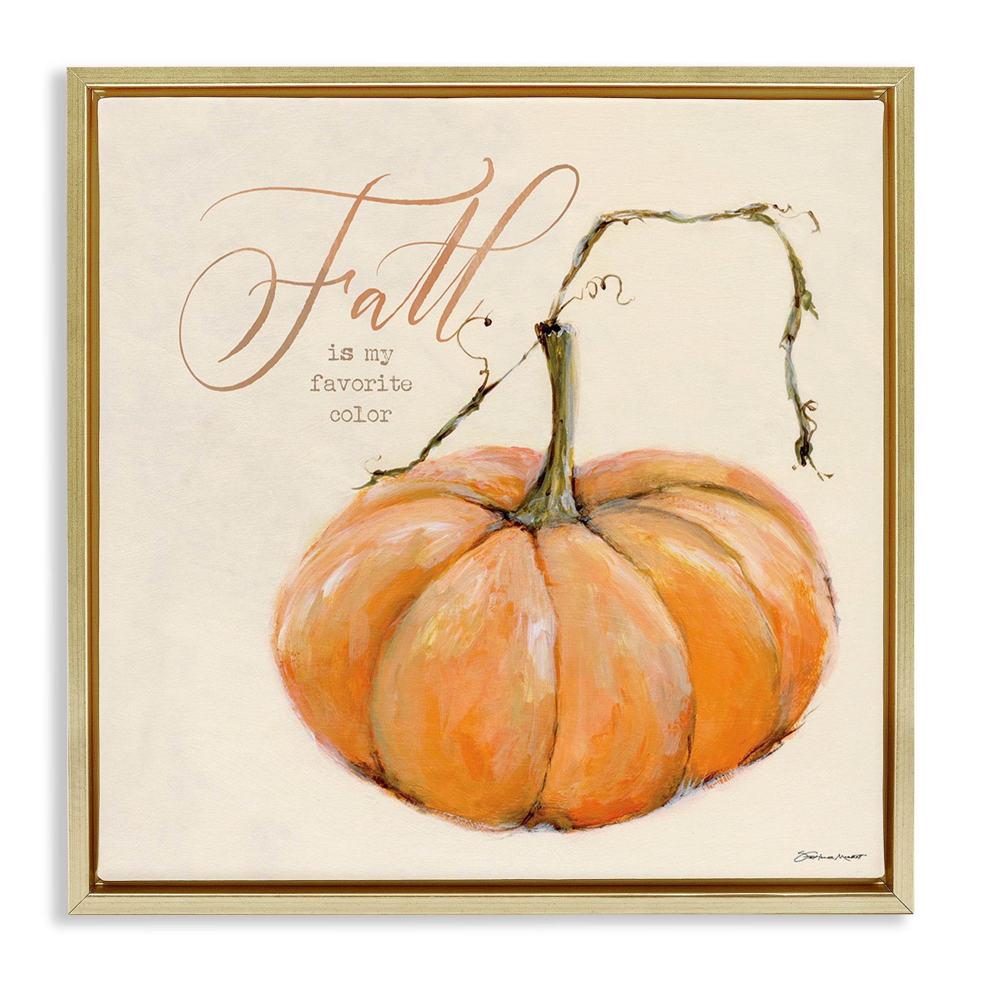 Stupell Industries Fall My Favorite Color Seasonal Holiday Painting ...