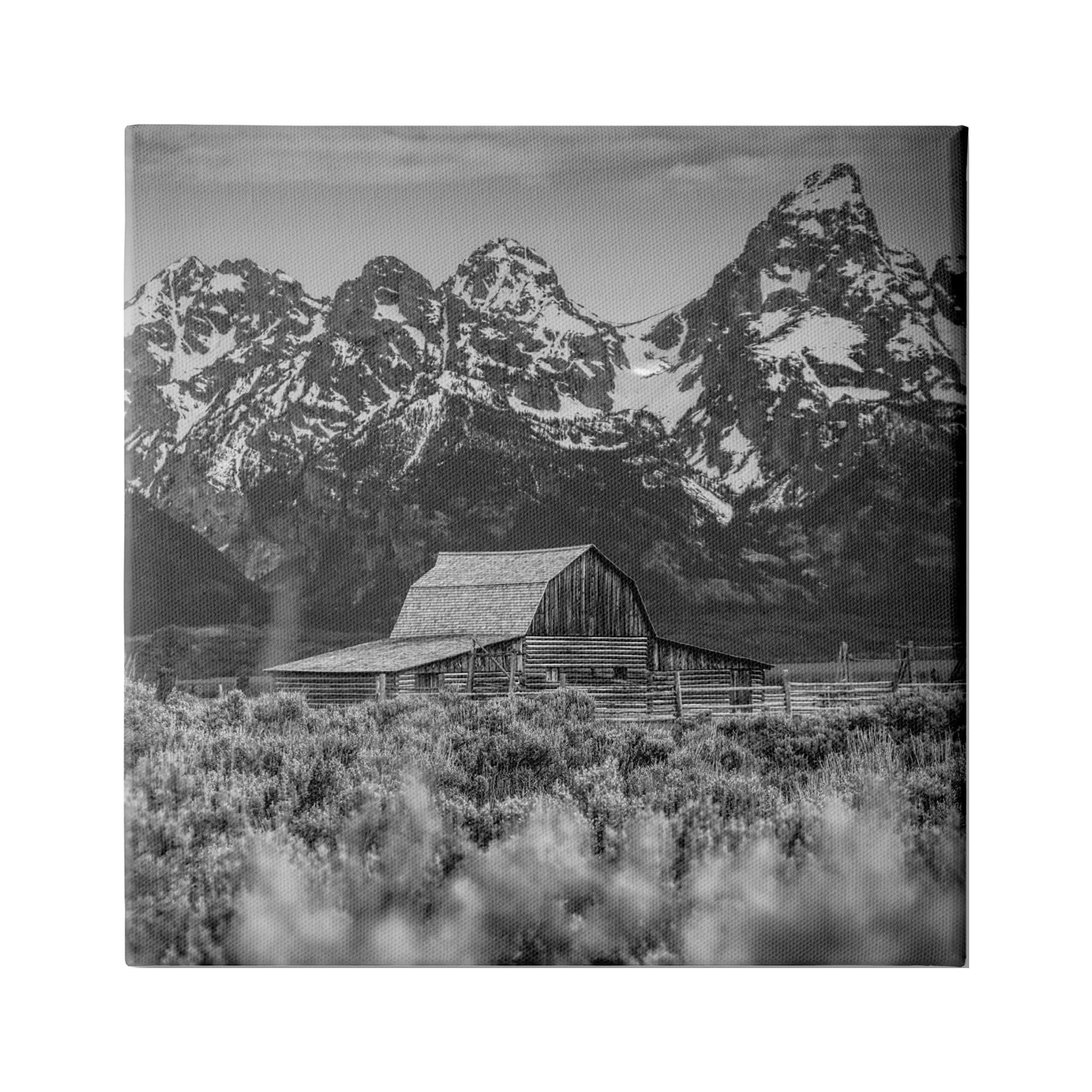 Stupell Industries Farm Barn Mountain Landscape Rural Countryside ...