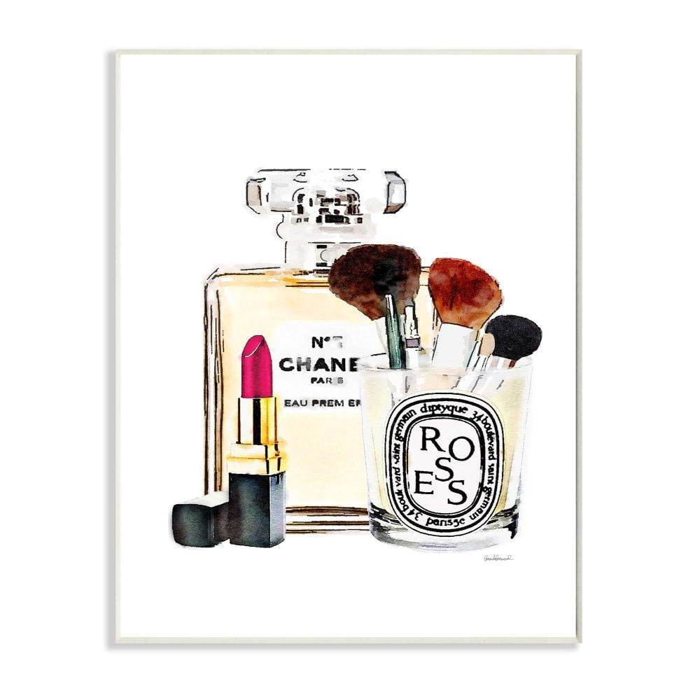 Stupell Fashion Designer Makeup Perfume Lipstick Wall Plaque - Walmart.com