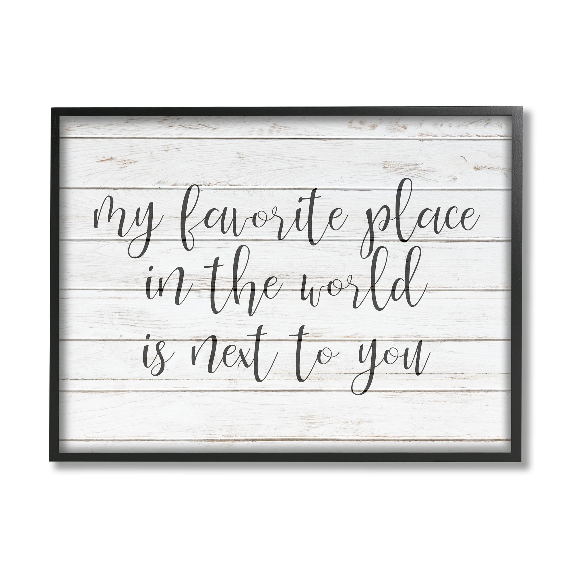 Stupell Industries Favorite Place is Next To You Romantic Phrase ...