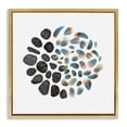 Stupell Industries Feathers & Rocks Collection Gold Framed Floater ...