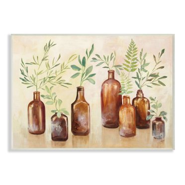 Stupell Industries Wheat In Jug Still Life Watercolor Painting Framed ...
