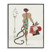 Stupell Industries Tis The Season Gingerbread Holiday Painting Gray ...