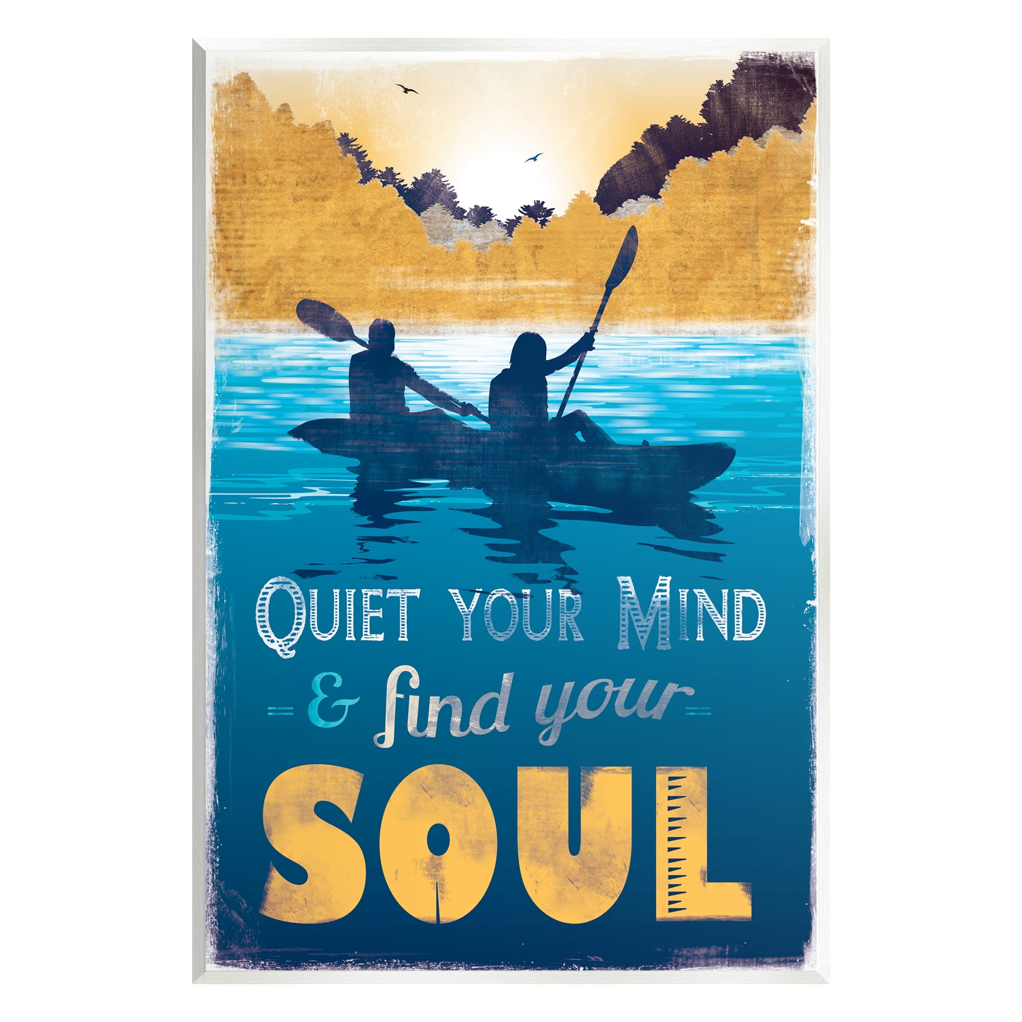 Stupell Industries Find Your Soul Scene Inspirational Painting Unframed ...