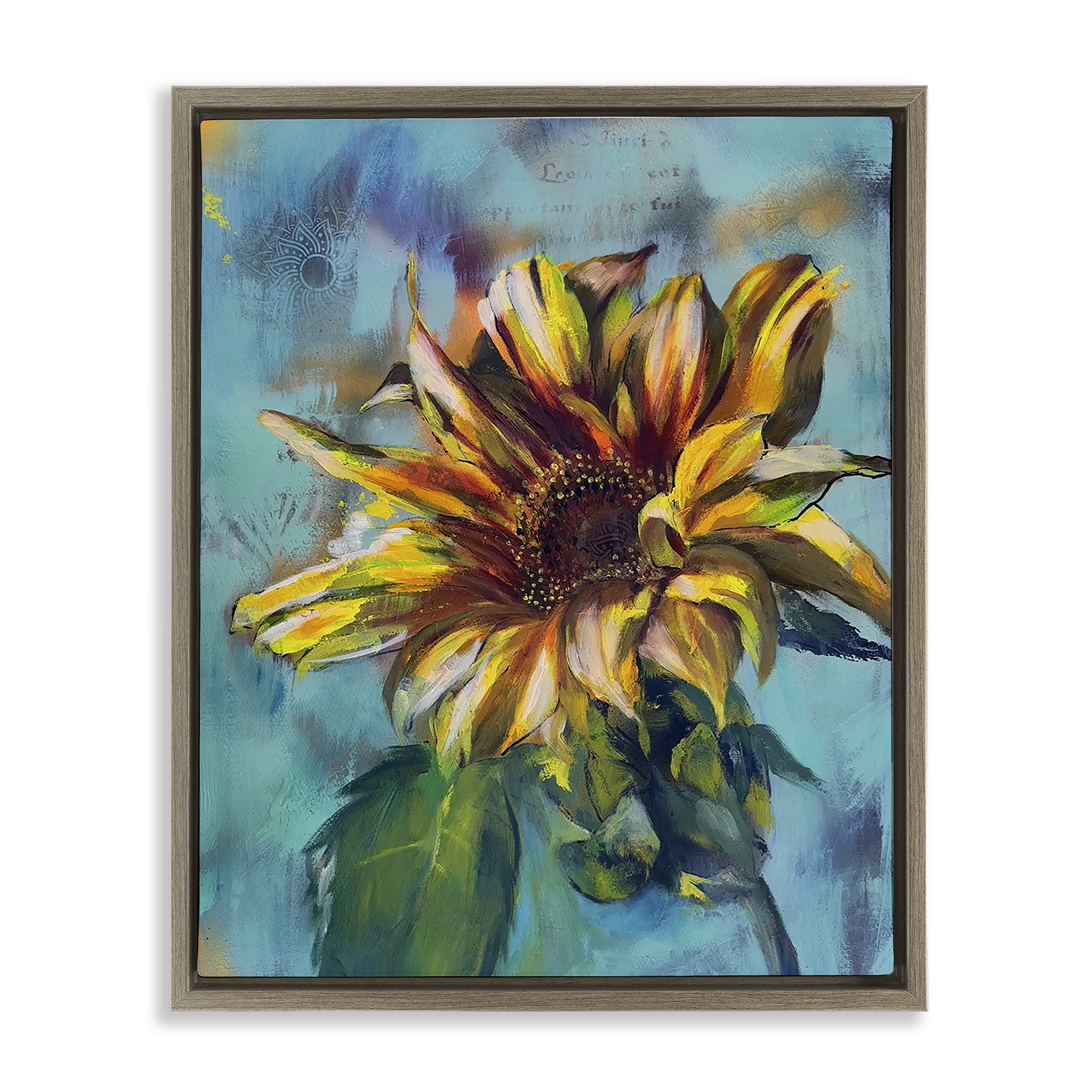 Stupell Industries Finding Spring Sunflower Plants & Flowers Painting ...