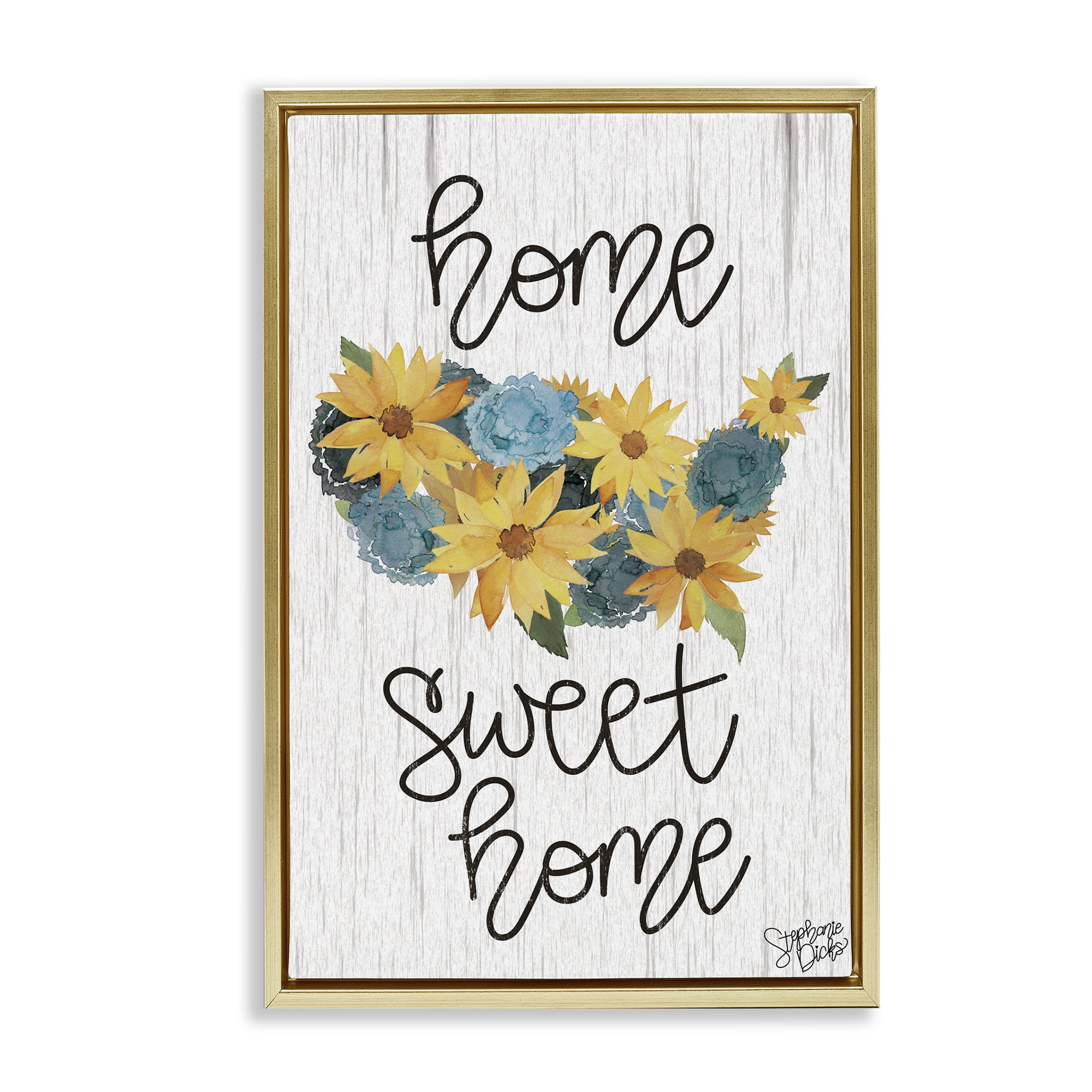 Stupell Industries Floral Americana Phrase Plants & Flowers Painting ...