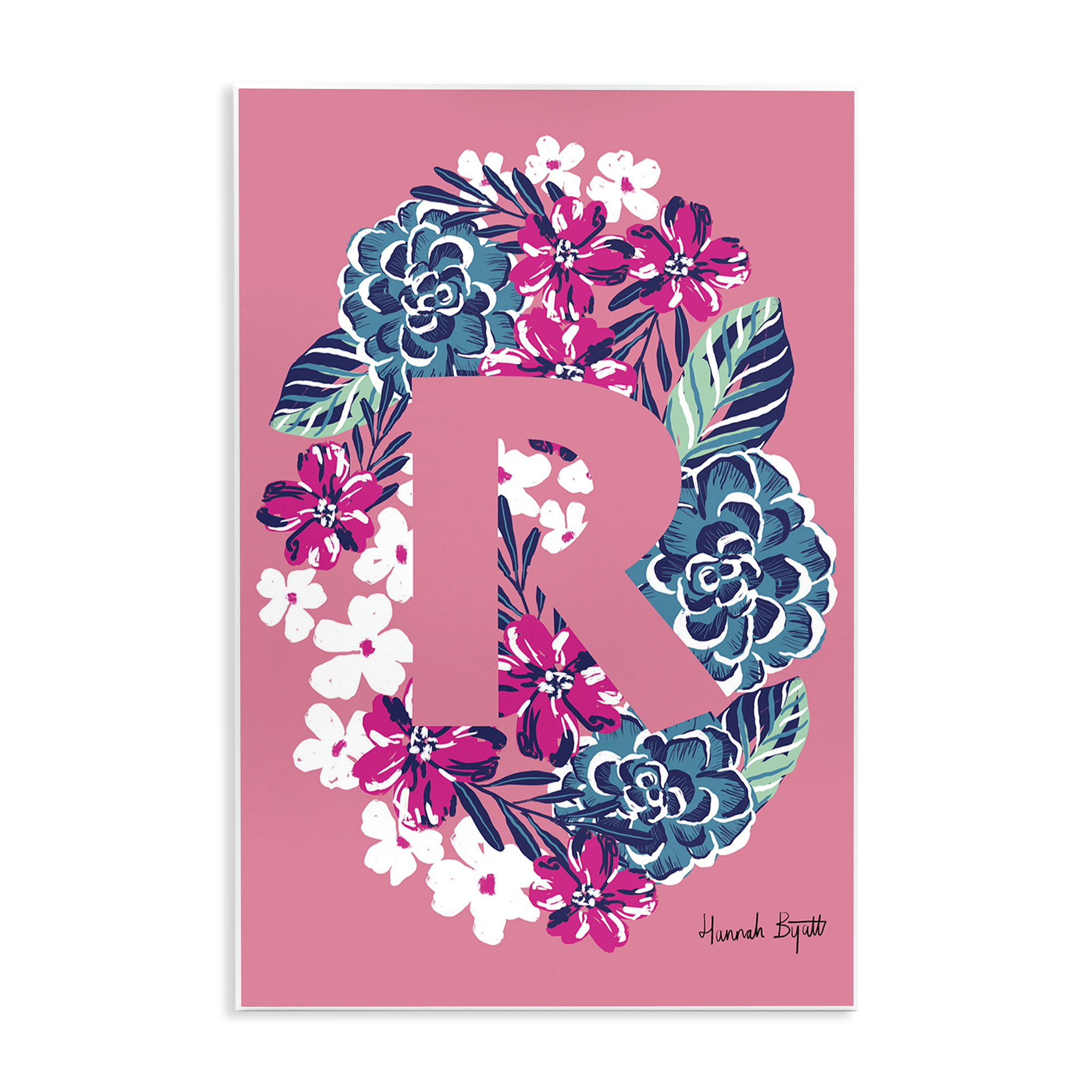 Stupell Floral Bloom Letter R Botanical Unframed Art Print - Walmart.com