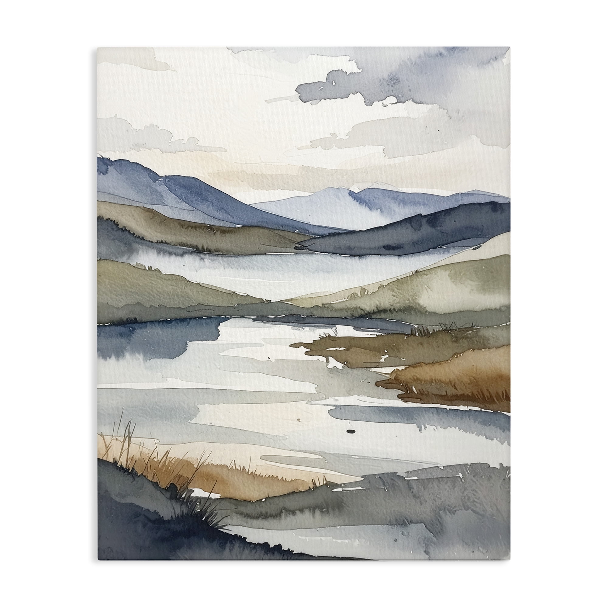 Stupell Industries Flow Of Water Pond Canvas Wall Art, design by Alonza ...