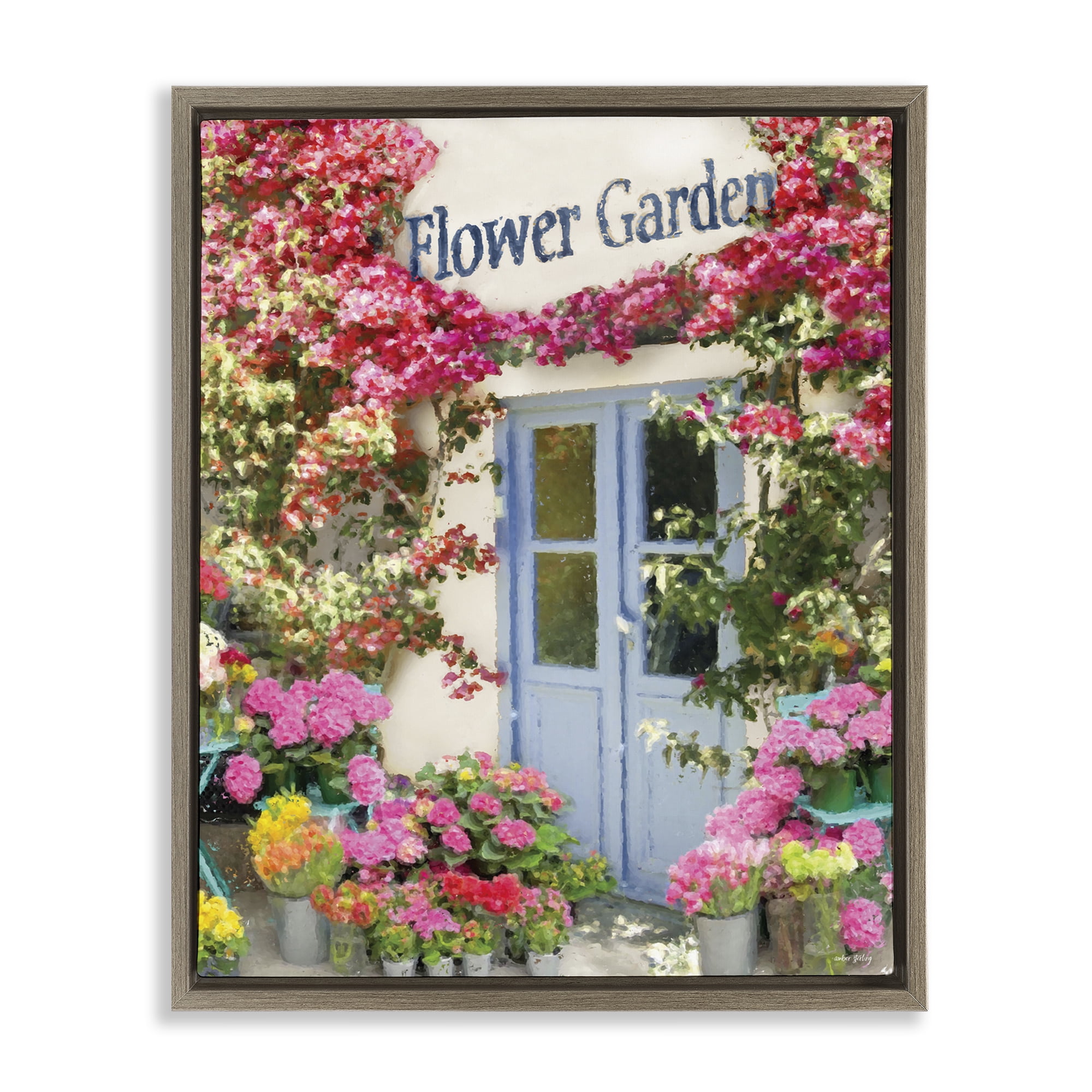 Stupell Industries Flower Garden Doorway Buildings & Architecture ...