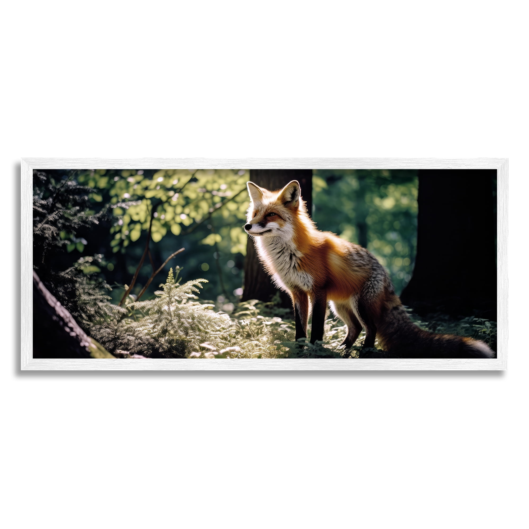 Stupell Industries Fox in Sunlit Forest Animals & Insects Photography ...