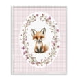 Stupell Industries Fox with Cherry Blossoms White Framed Giclee Art ...