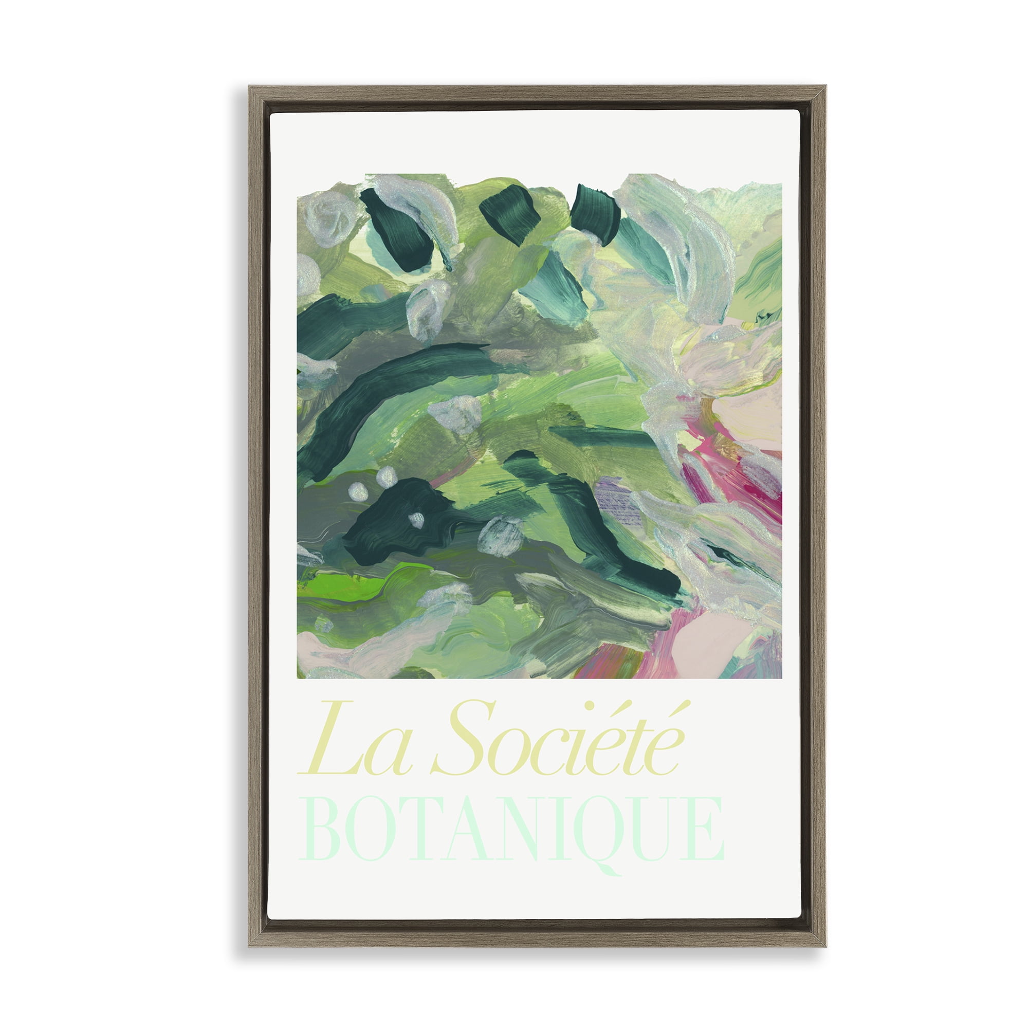 Stupell Industries French Leaves Abstraction Plants & Flowers Painting ...
