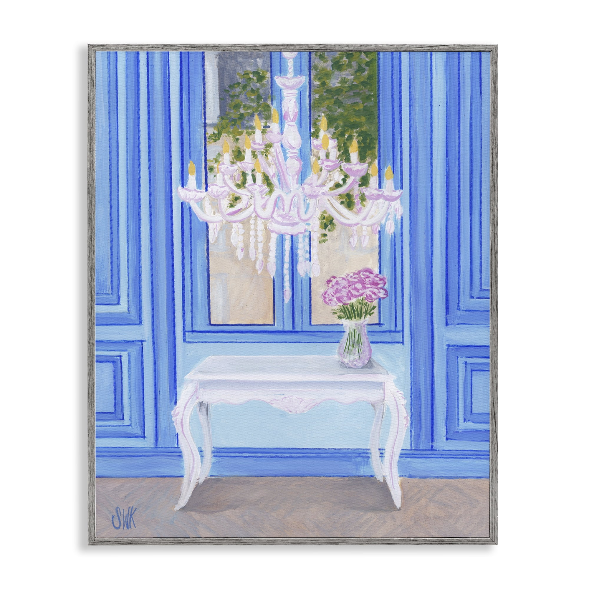 Stupell Industries French Window Architecture Gray Framed Giclee Art ...