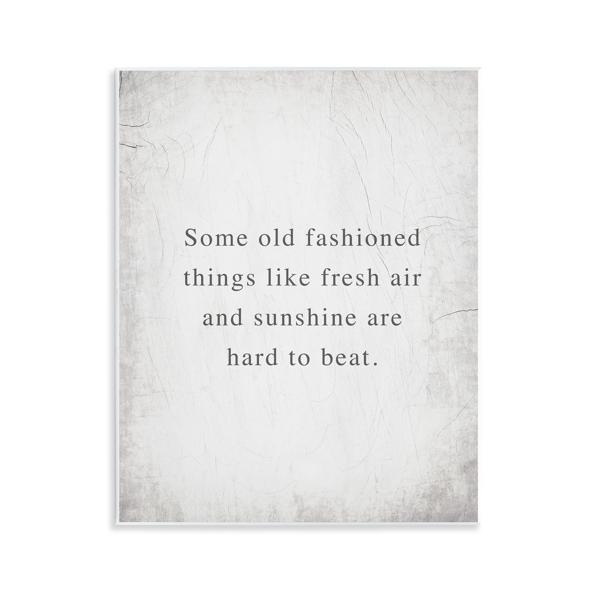 Stupell Industries Fresh Air & Sunshine Sentiment Text & Numbers ...