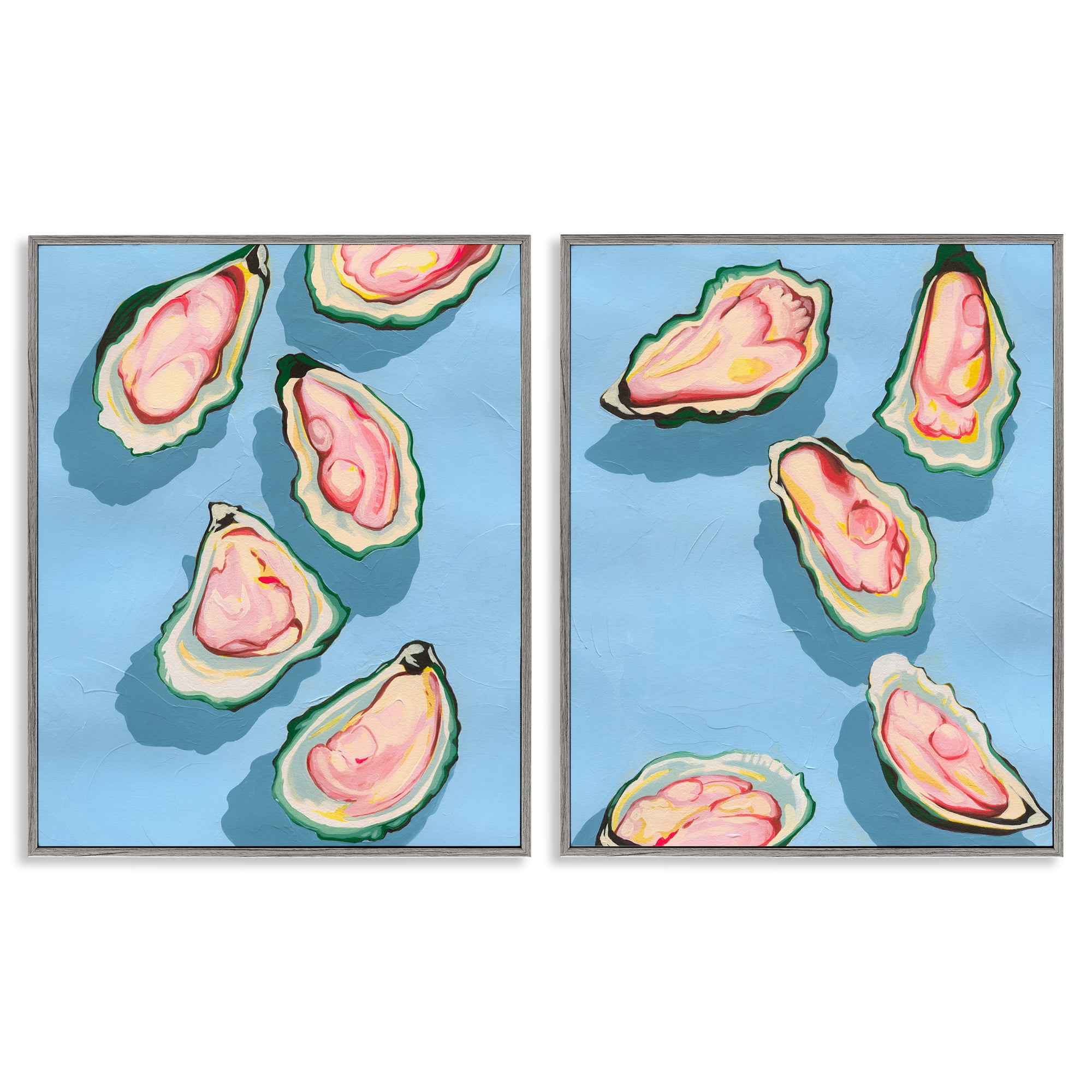 Stupell Industries Fresh Oyster Appetizer Nautical & Beach Painting ...