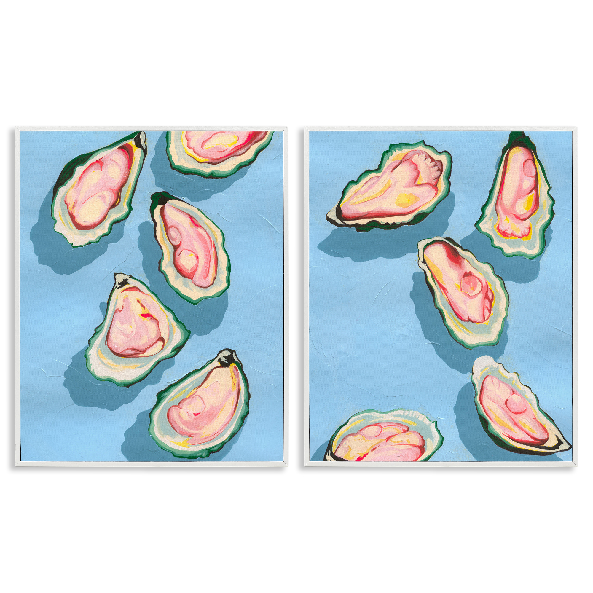 Stupell Industries Fresh Oyster Appetizer Nautical & Beach Painting ...