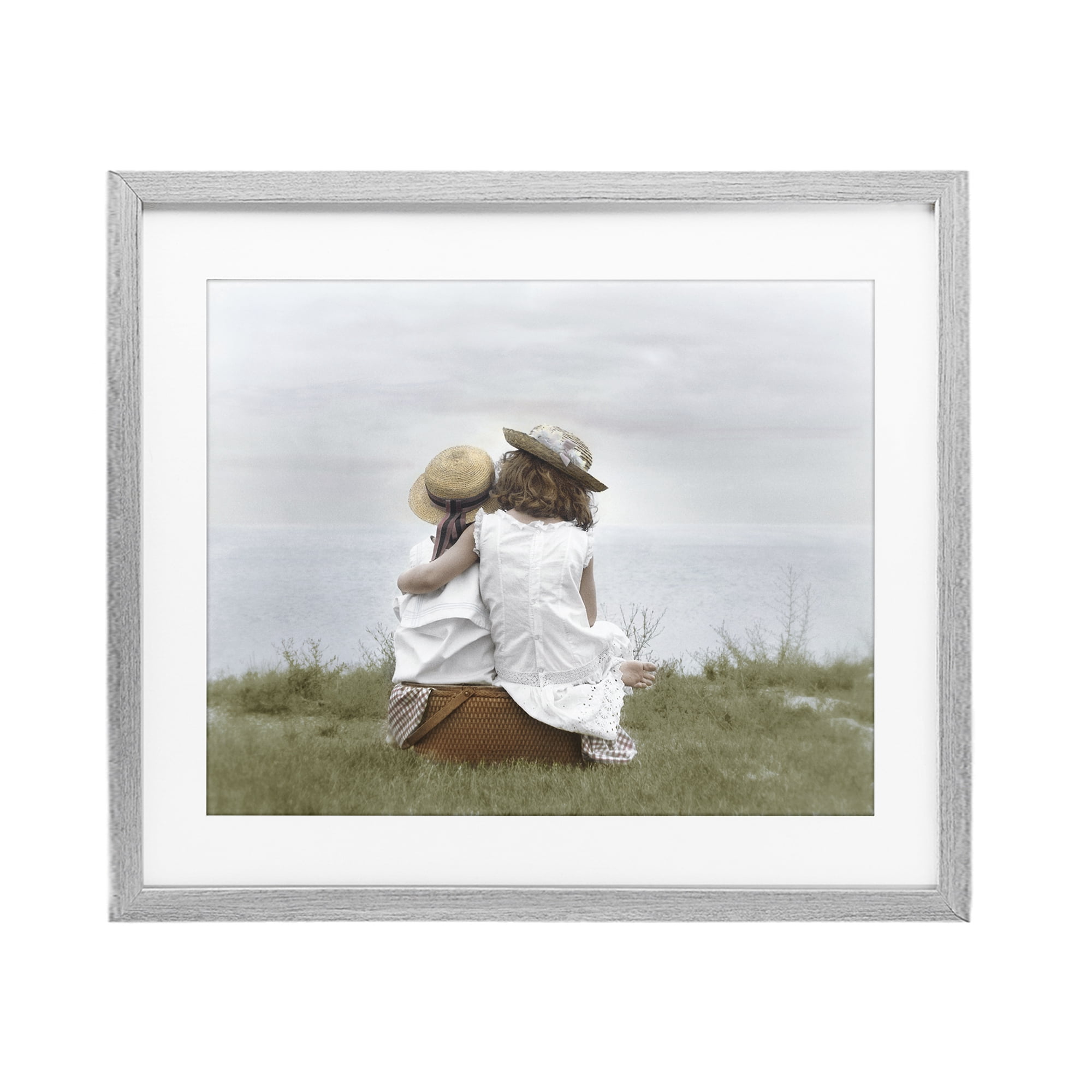 Stupell Industries Friends By The Ocean Gray Framed Print Under Glass ...