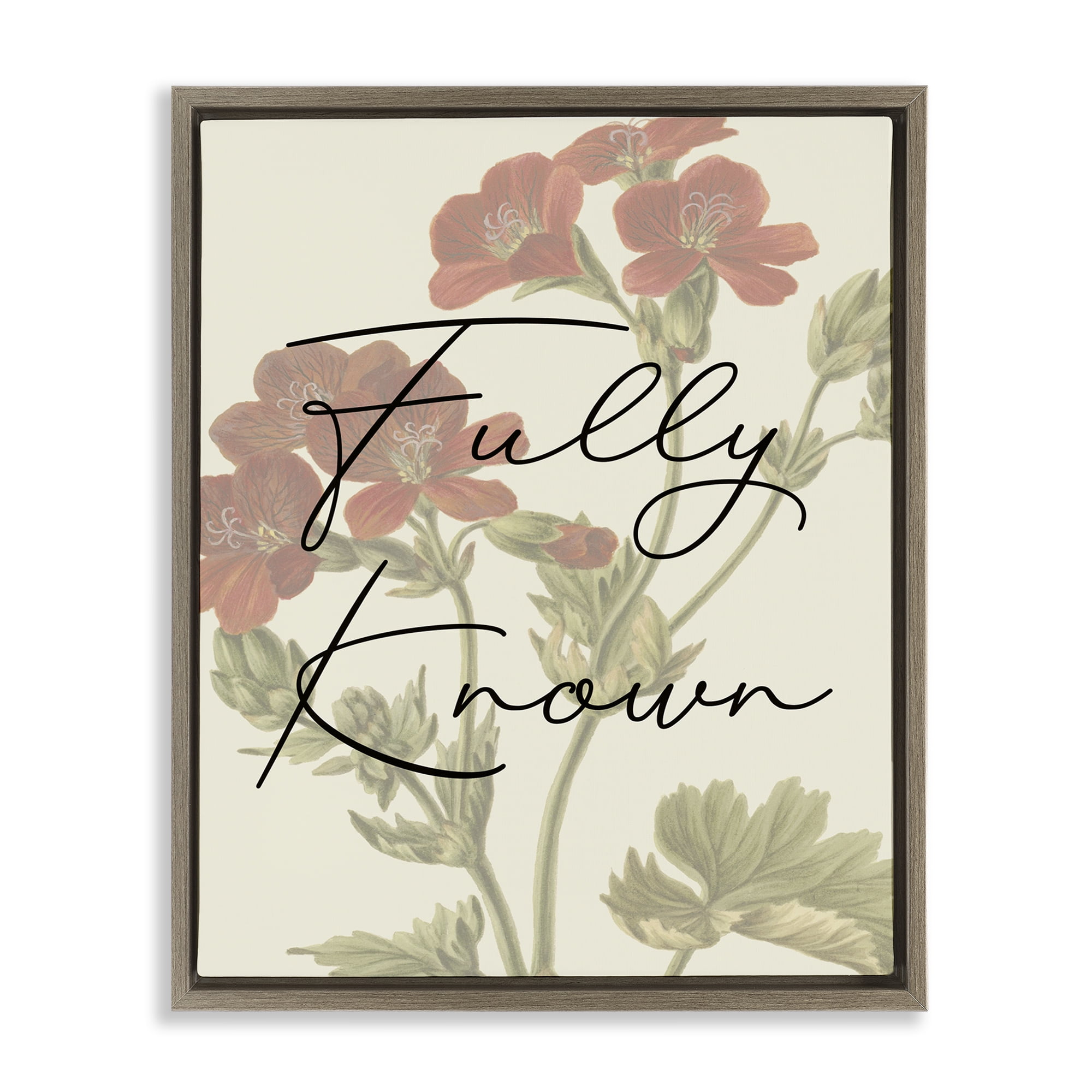 Stupell Industries Fully Known on Floral Plants & Flowers Painting ...