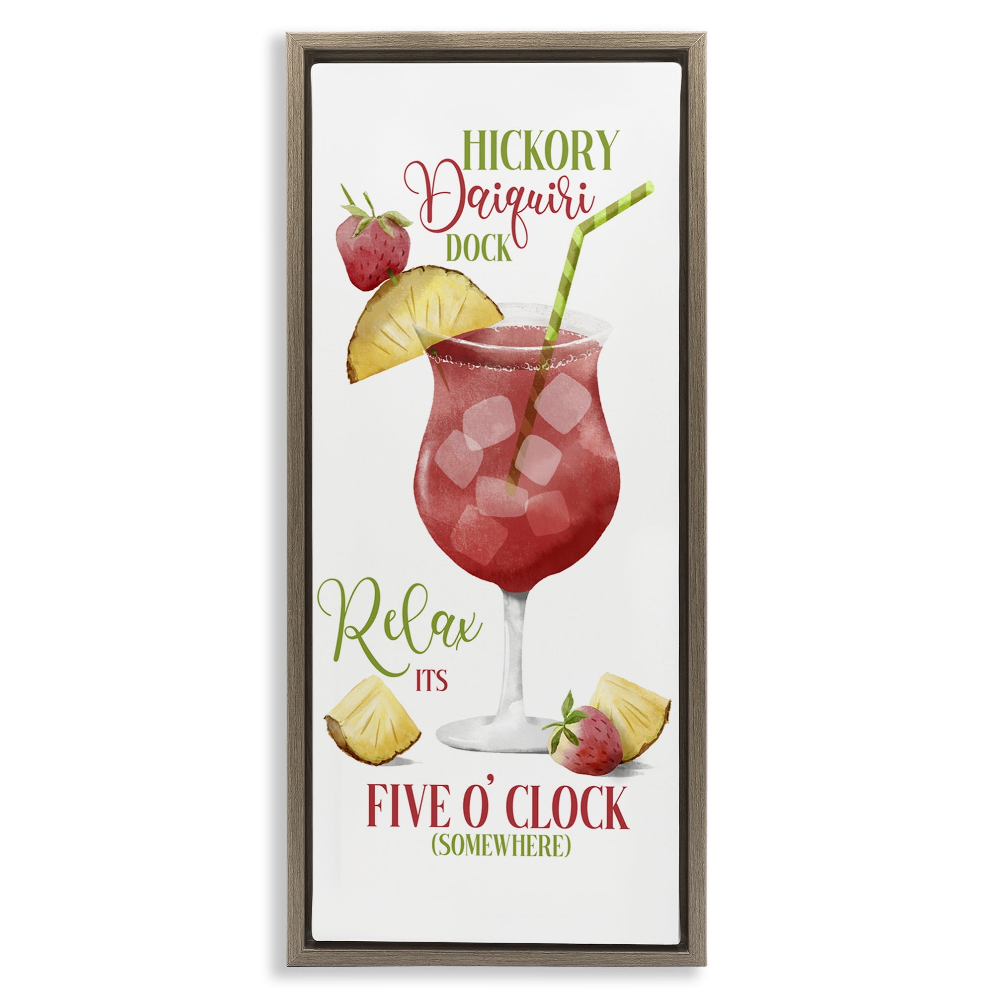 Stupell Industries Fun Cocktail Expression Food & Beverage Painting ...