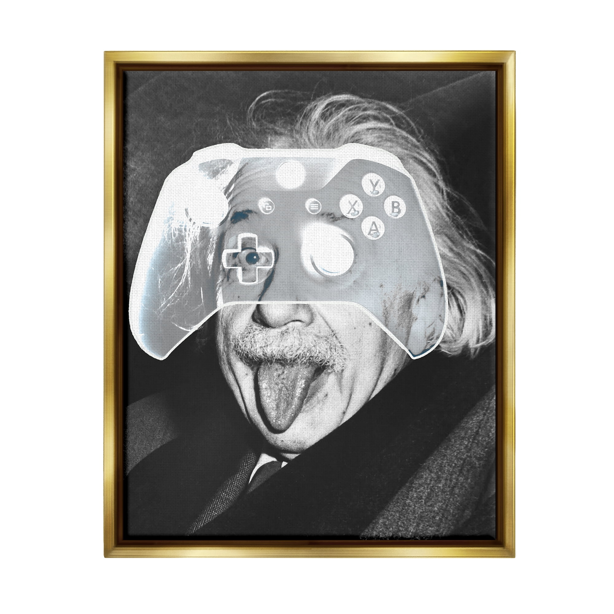 Stupell Industries Funny Einstein Game Controller Art for Kids Painting ...