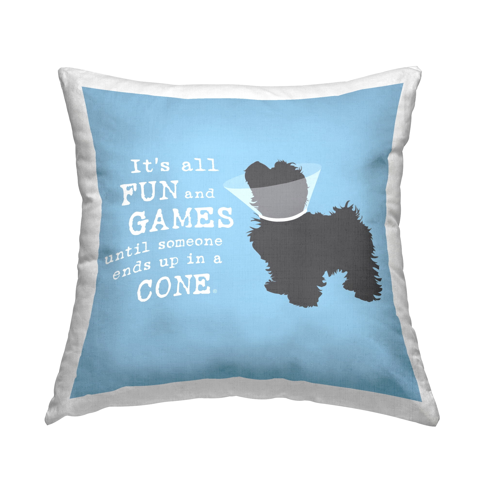 Stupell Industries Funny Fun & Games Dog Decorative Printed Throw ...